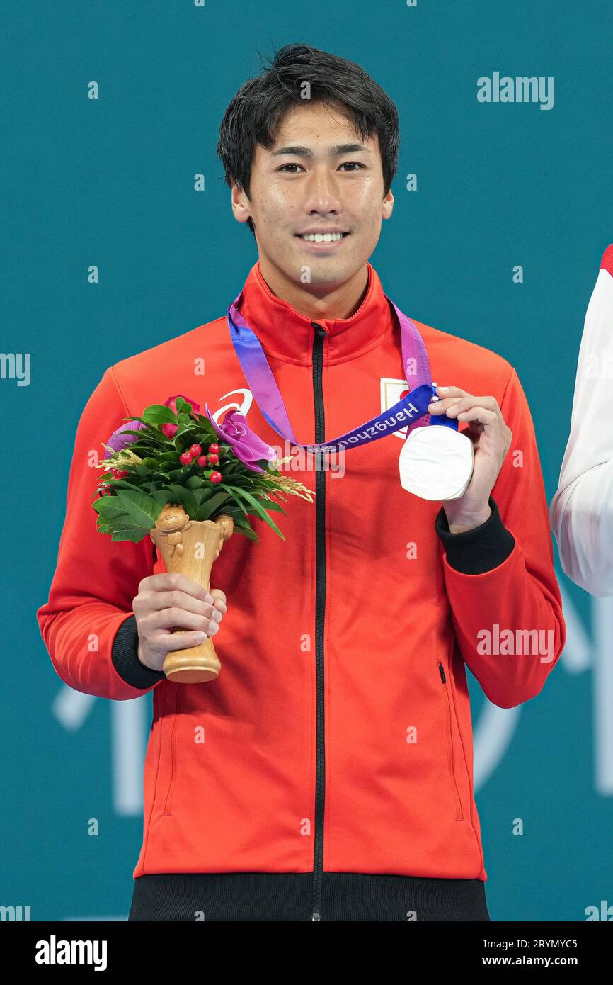 Hangzhou, China. 30th Sep, 2023. Yosuke Watanuki (JPN) Tennis : Men's Singles Medal Ceremony at ...