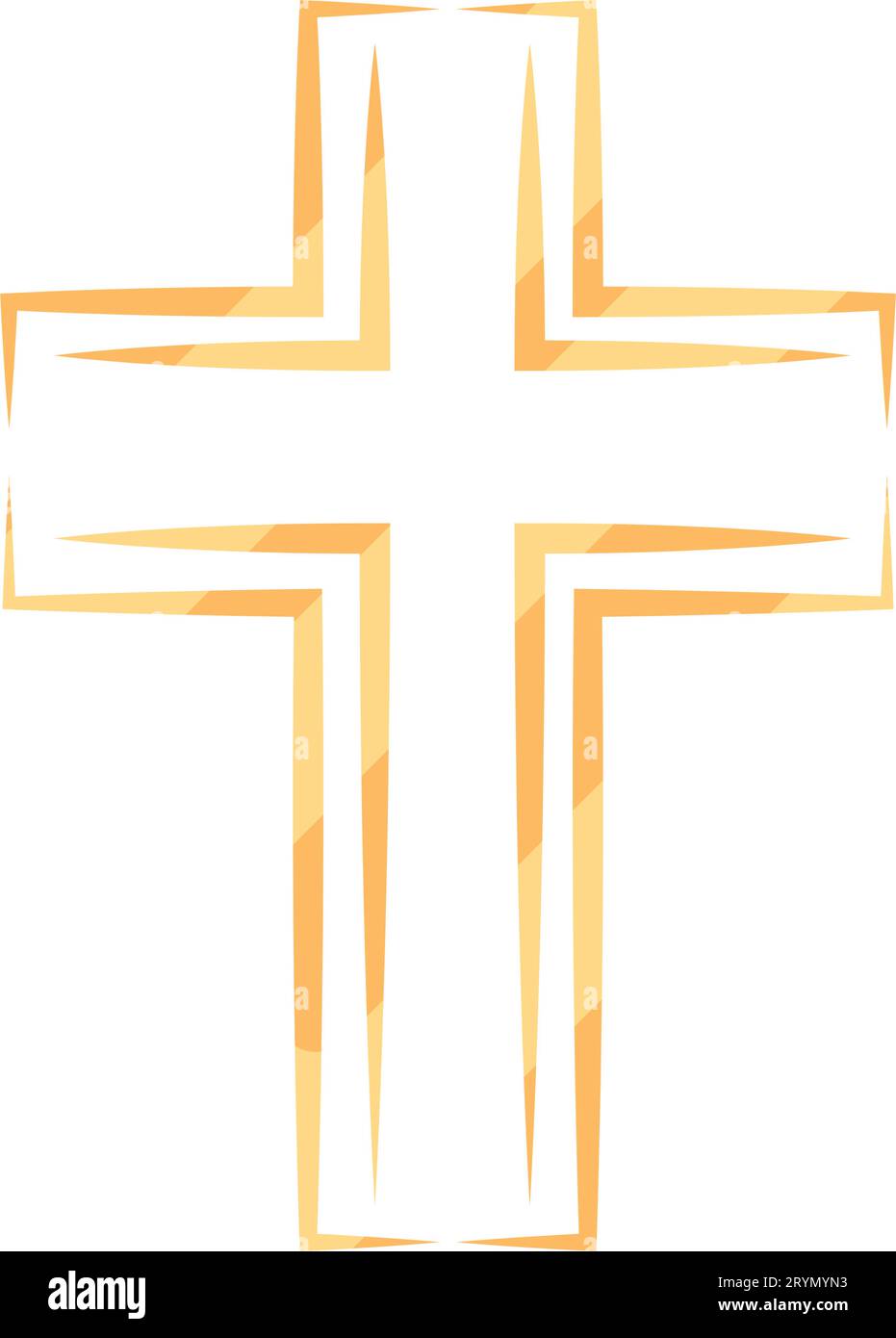 catholic cross golden design Stock Vector Image & Art - Alamy
