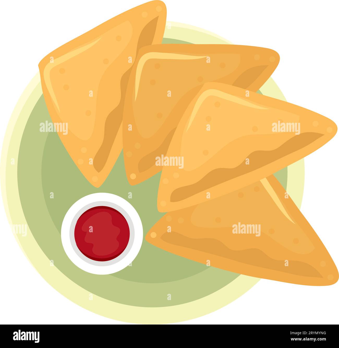Indian vegetable samosas Cut Out Stock Images & Pictures - Alamy