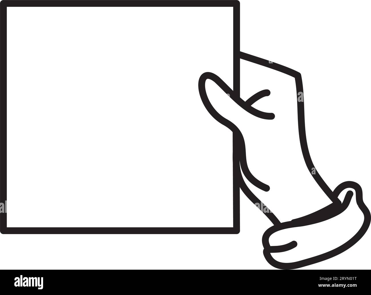 activist hand with poster Stock Vector Image & Art - Alamy