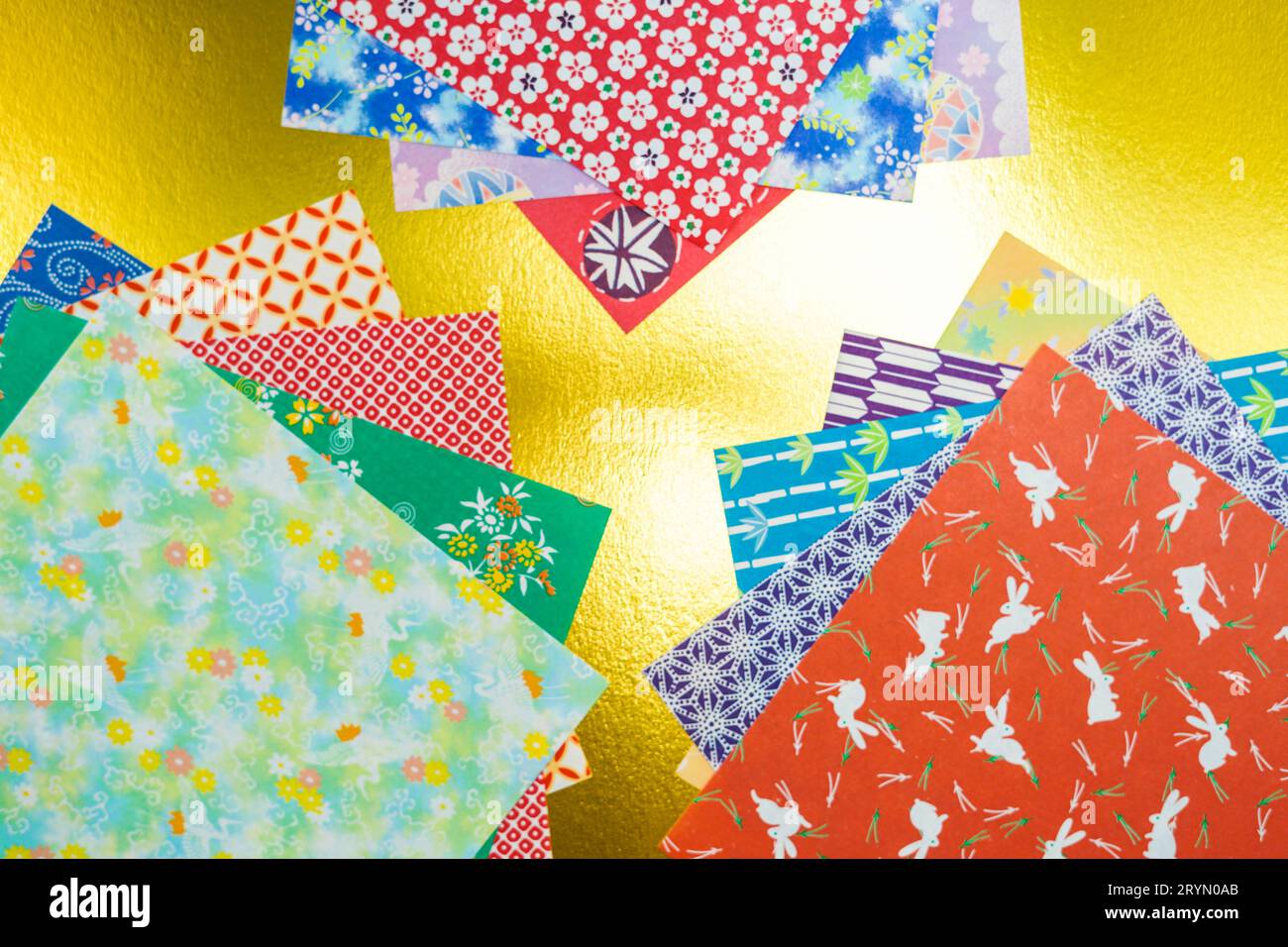 Origami of studded Japanese paper Stock Photo - Alamy