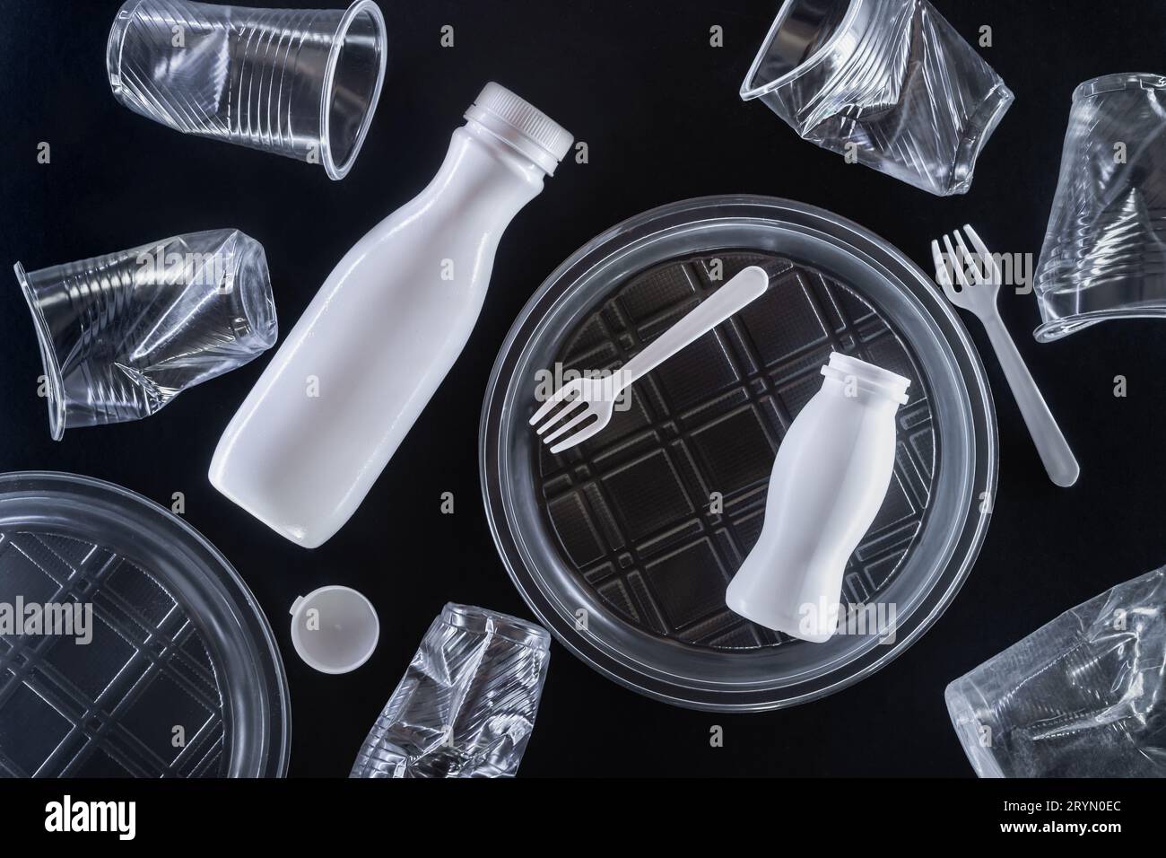 Plastic disposable tableware on hi-res stock photography and images - Alamy