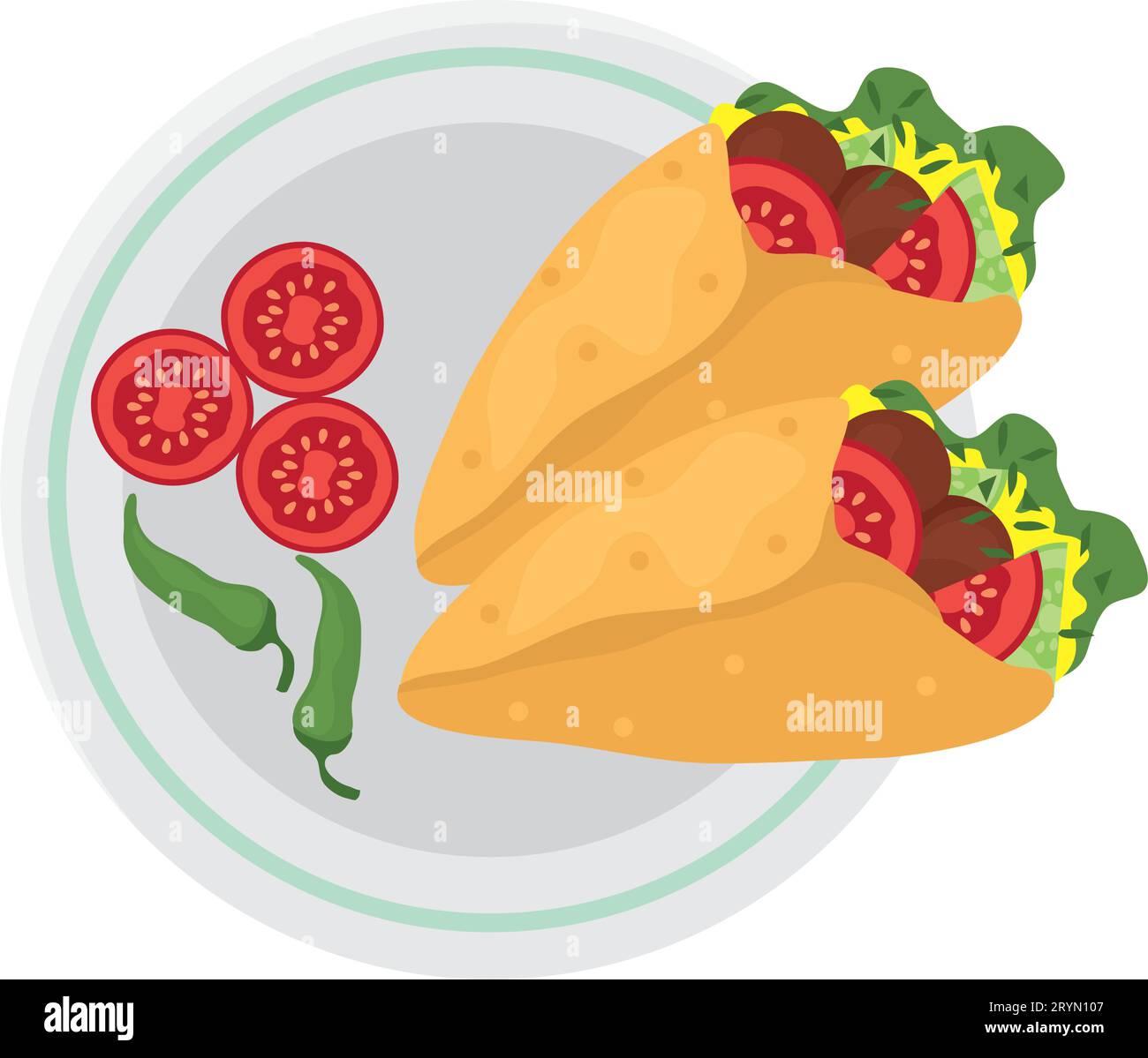 Dosa vector Stock Vector Images - Alamy