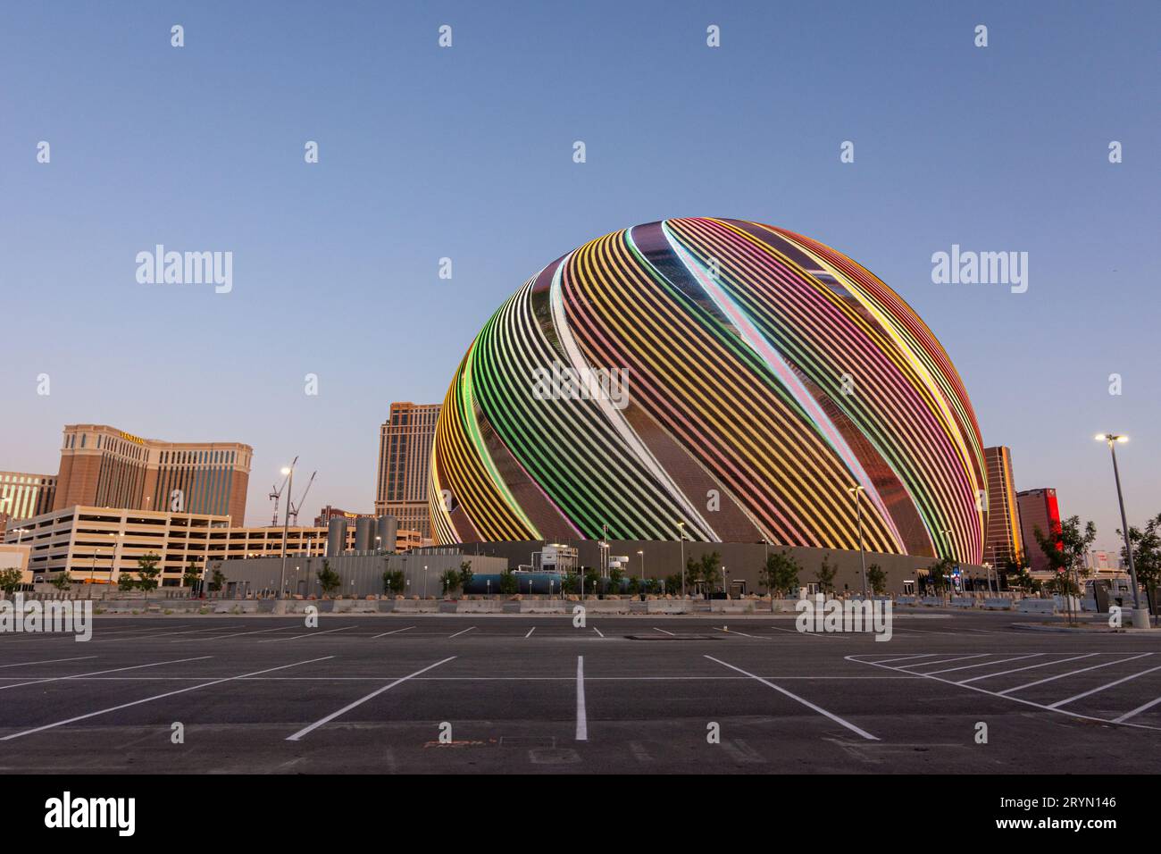 Msg sphere las vegas hi-res stock photography and images - Alamy