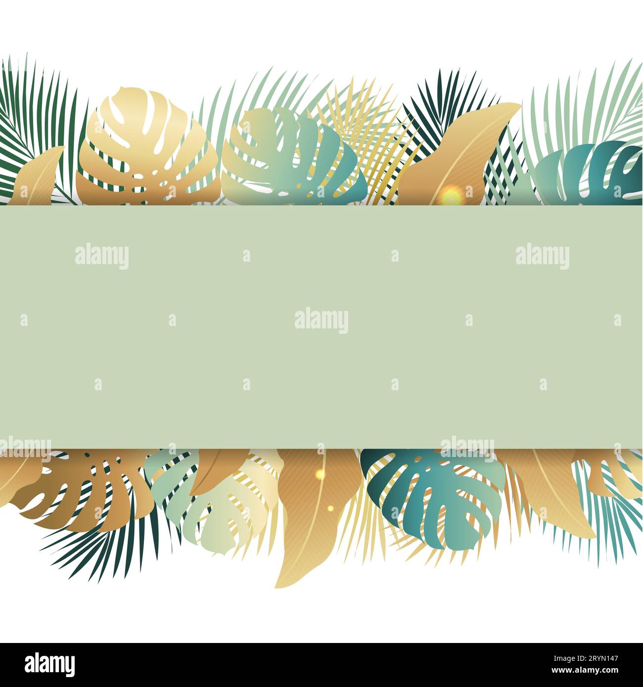 Golden beach view Stock Vector Images - Alamy