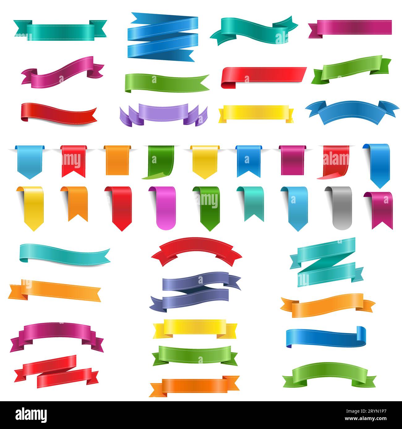 Orange ribbon frame white background Stock Vector Images - Alamy