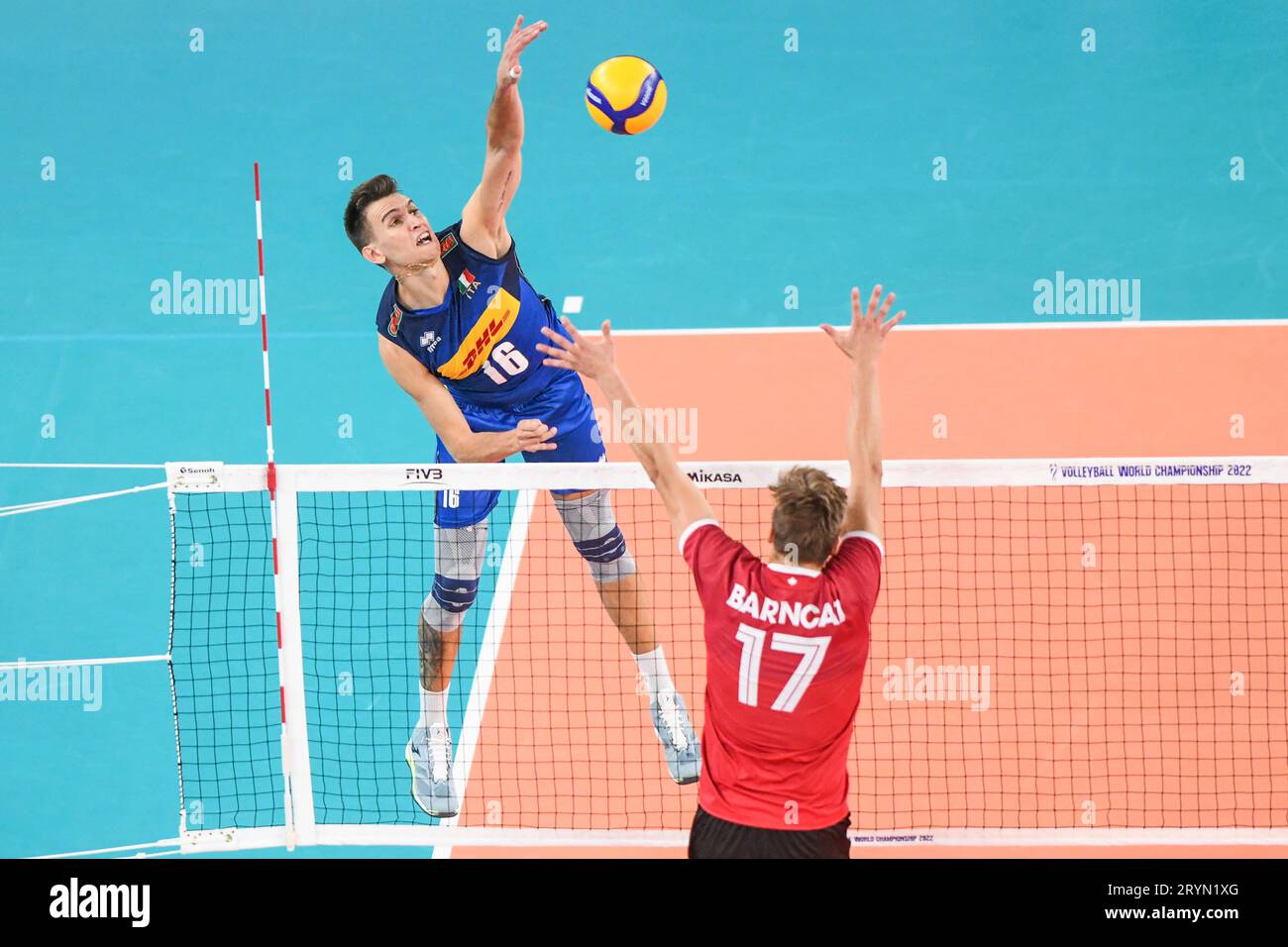 Yuri Romano (Italy), Ryley Barnes (Canada). Volleyball World ...