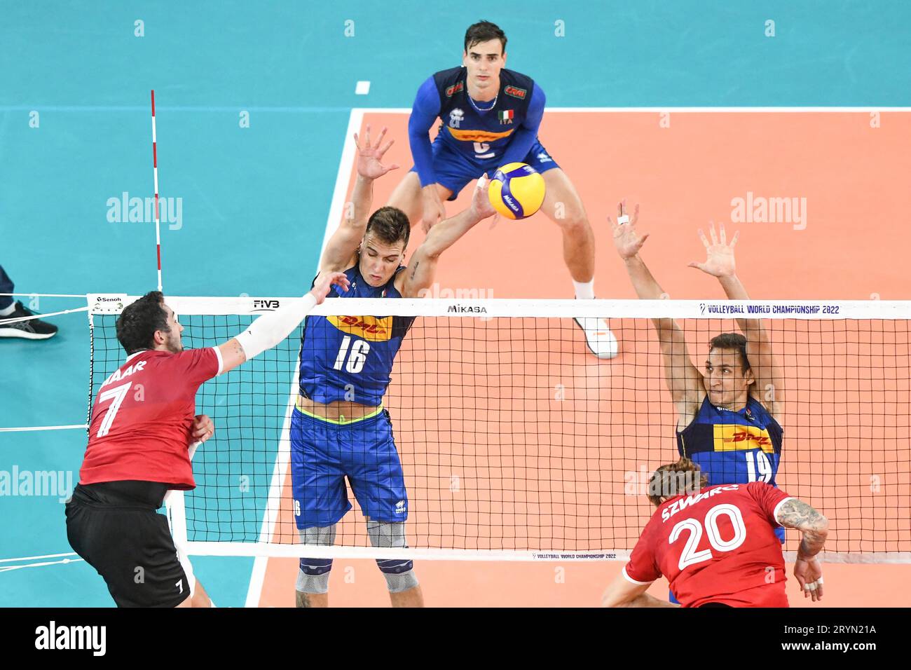 Yuri Romano (Italy), Stephen Maar (Canada). Volleyball World ...