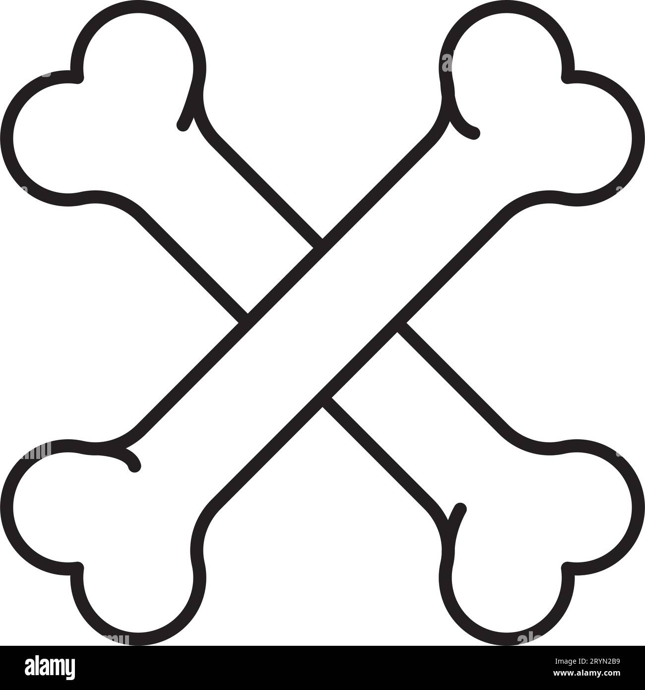 halloween crossbones icon Stock Vector Image & Art - Alamy