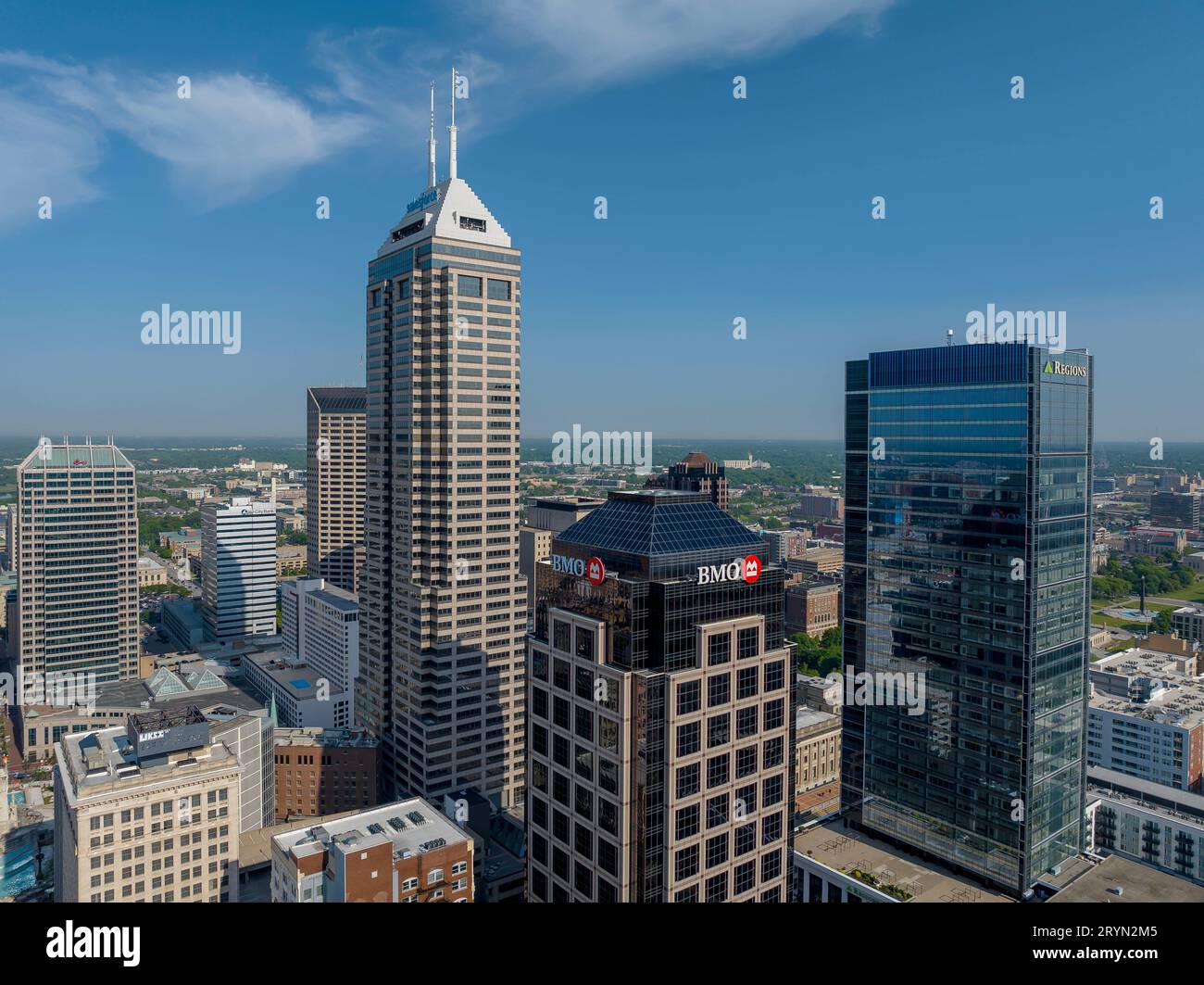 Aerial of downtown indianapolis hi-res stock photography and images - Alamy