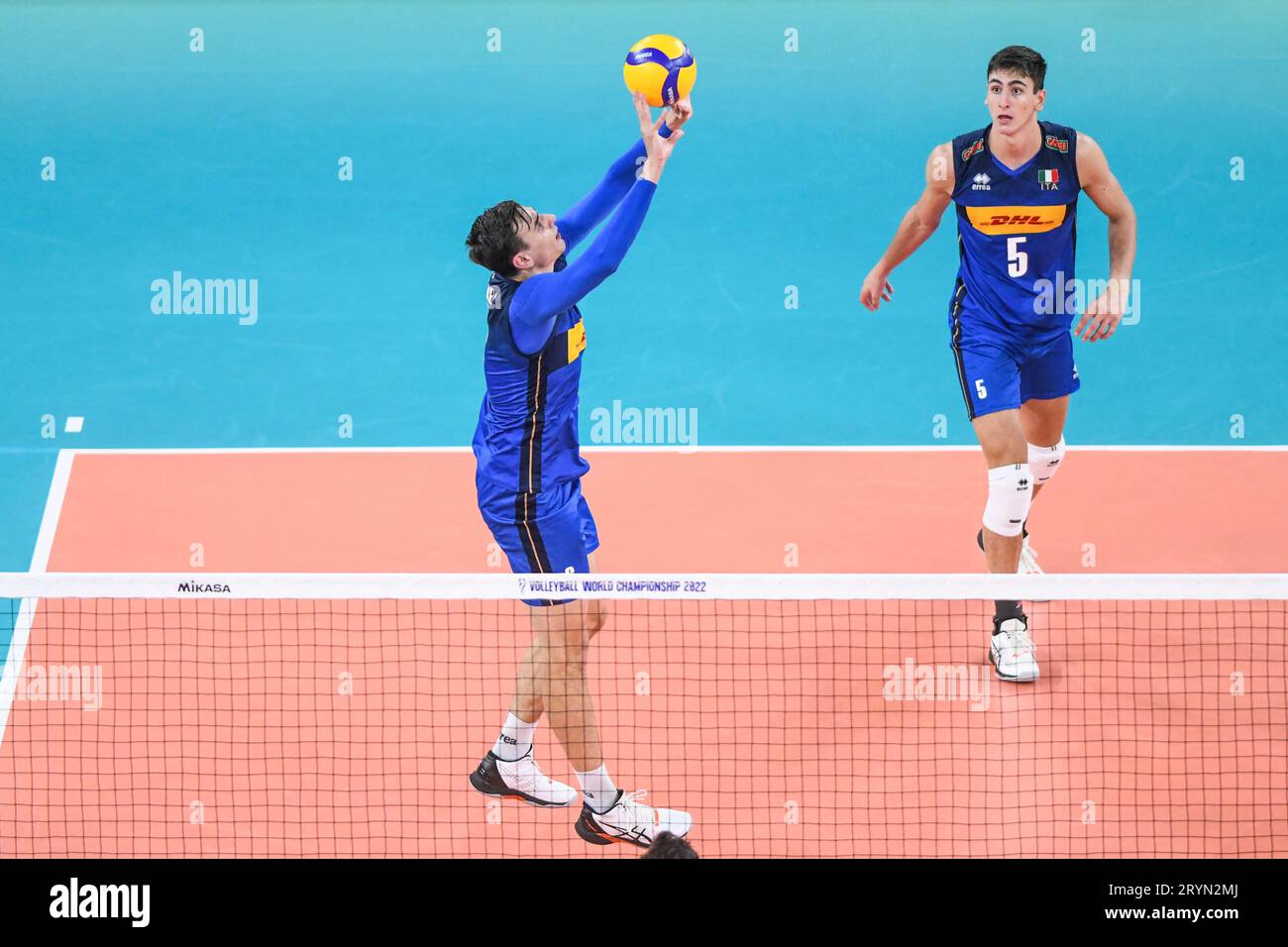 Simone Gianelli, Alessandro Michieletto (Italy). Volleyball World Championship 2022 Stock Photo ...