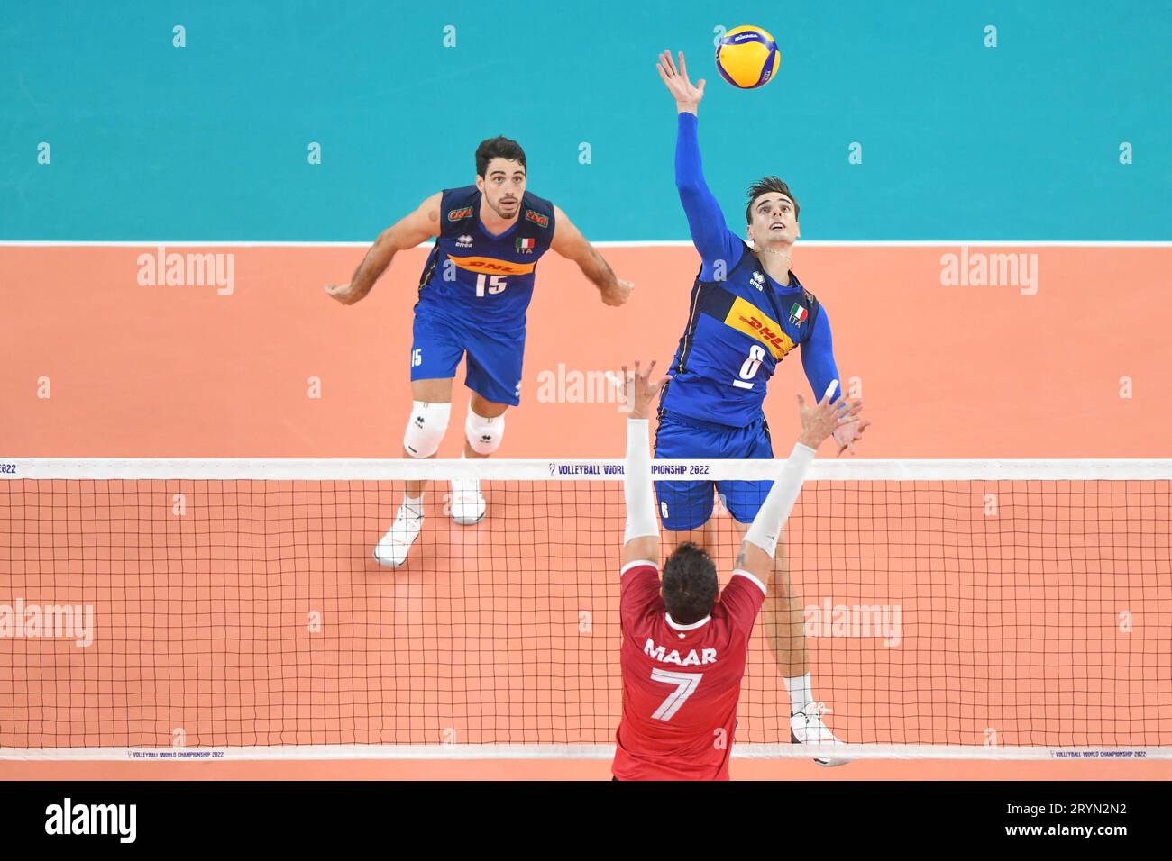 Simone Gianelli (Italy), Stephen Maar (Canada). Volleyball World ...