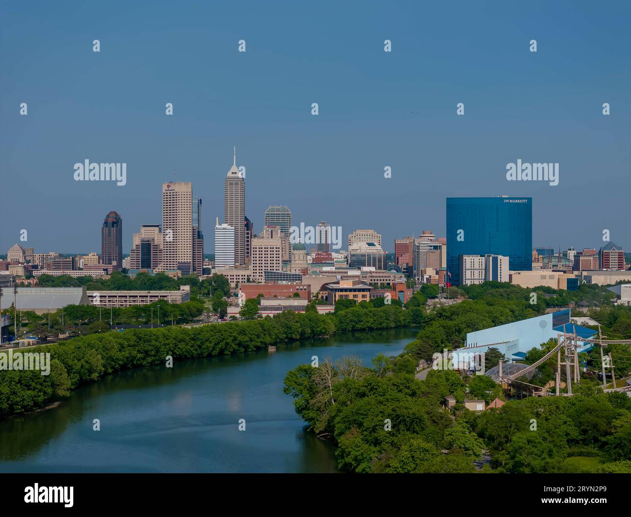 : May 23 Indianapolis Skyline Stock Photo - Alamy