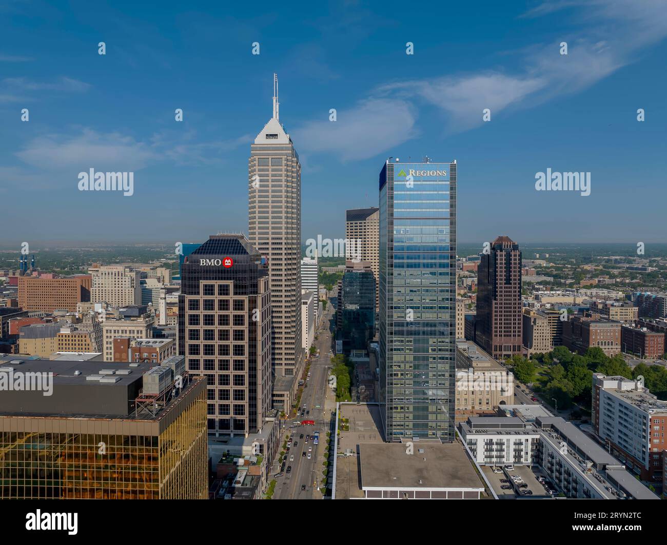 : May 23 Indianapolis Skyline Stock Photo - Alamy