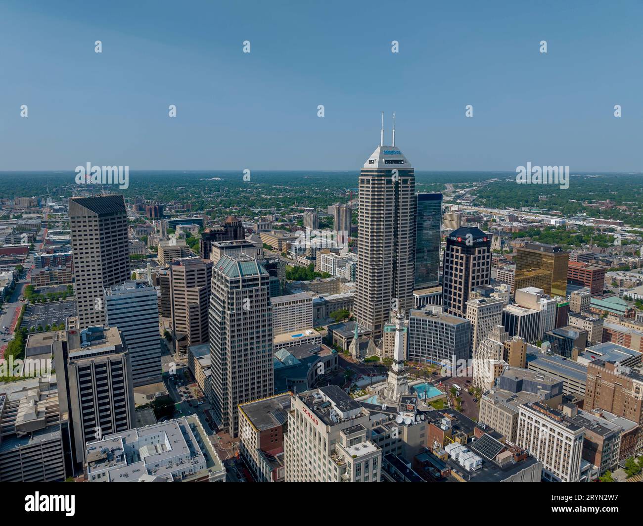 : May 23 Indianapolis Skyline Stock Photo - Alamy
