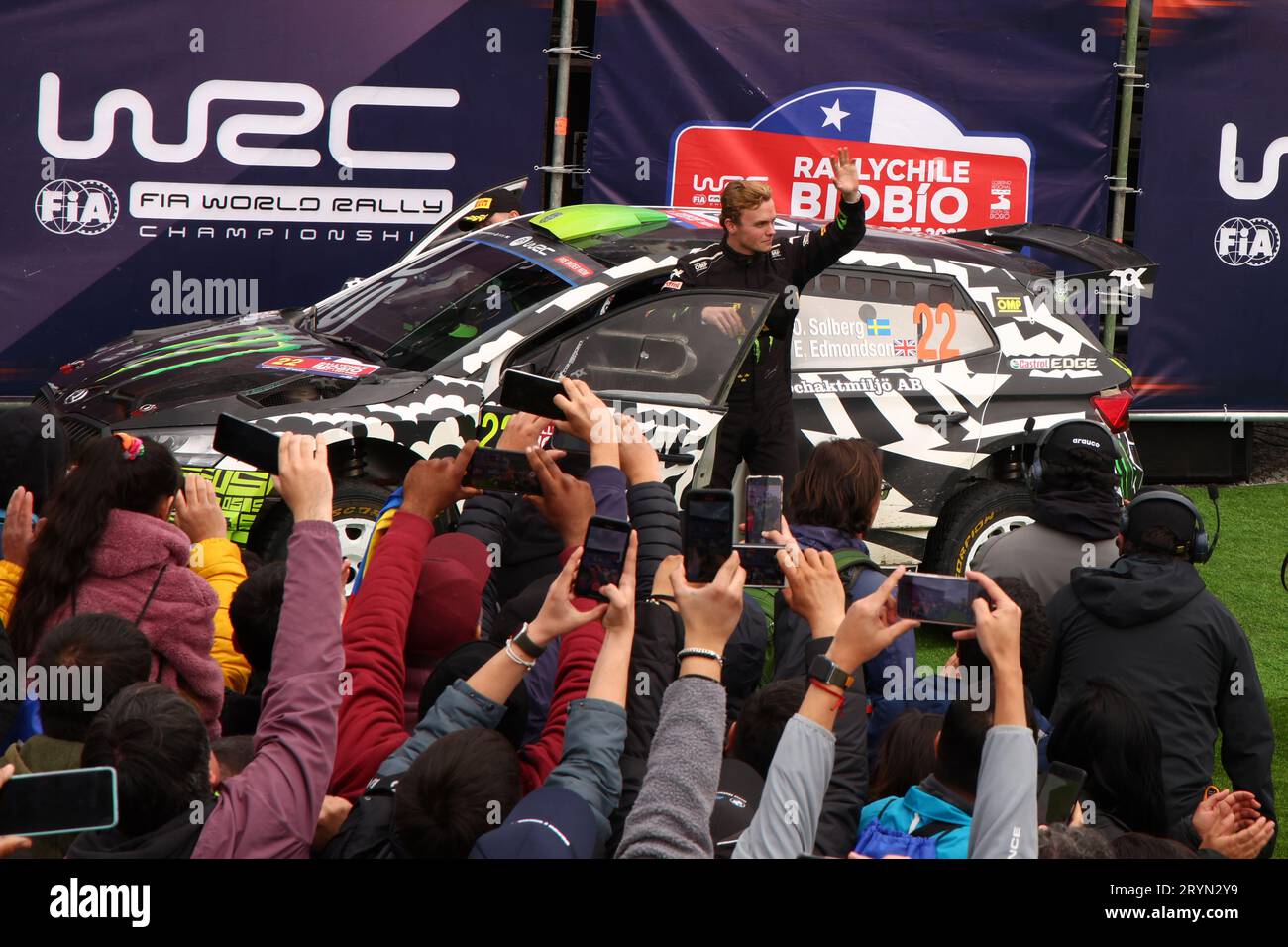 #22 Oliver SOLBERG (swe), Elliot EDMONSON (gbr), Skoda Fabia RS Rally2 ...