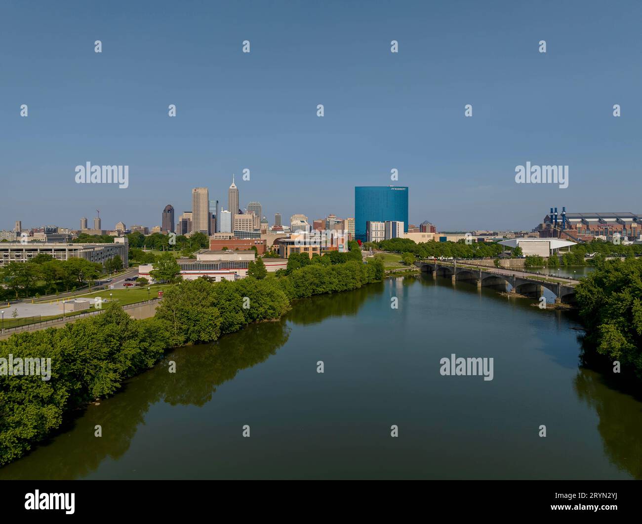 : May 23 Indianapolis Skyline Stock Photo - Alamy