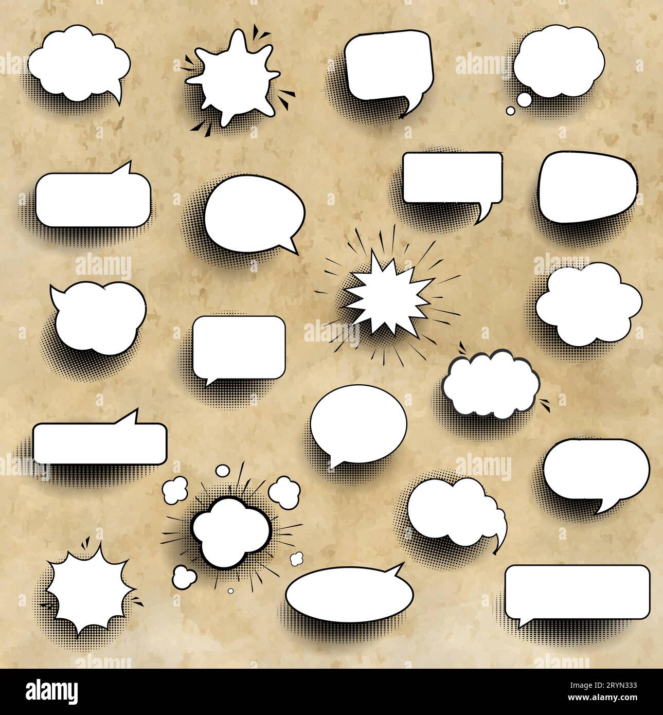 Cardboard communication vector vectors hi-res stock photography and ...