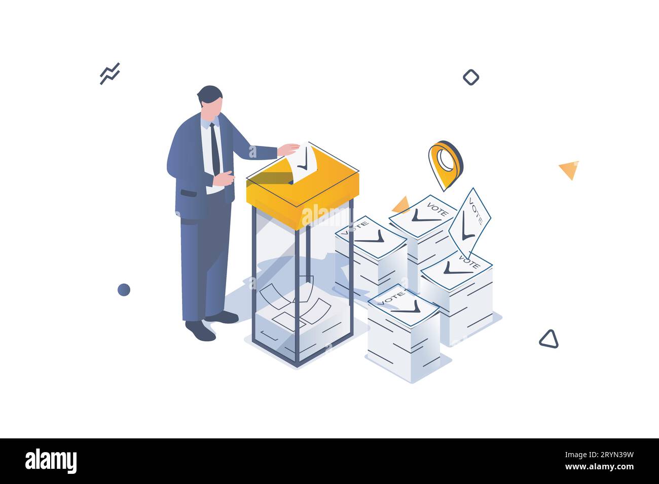 Voting booth vector vectors Cut Out Stock Images & Pictures - Alamy