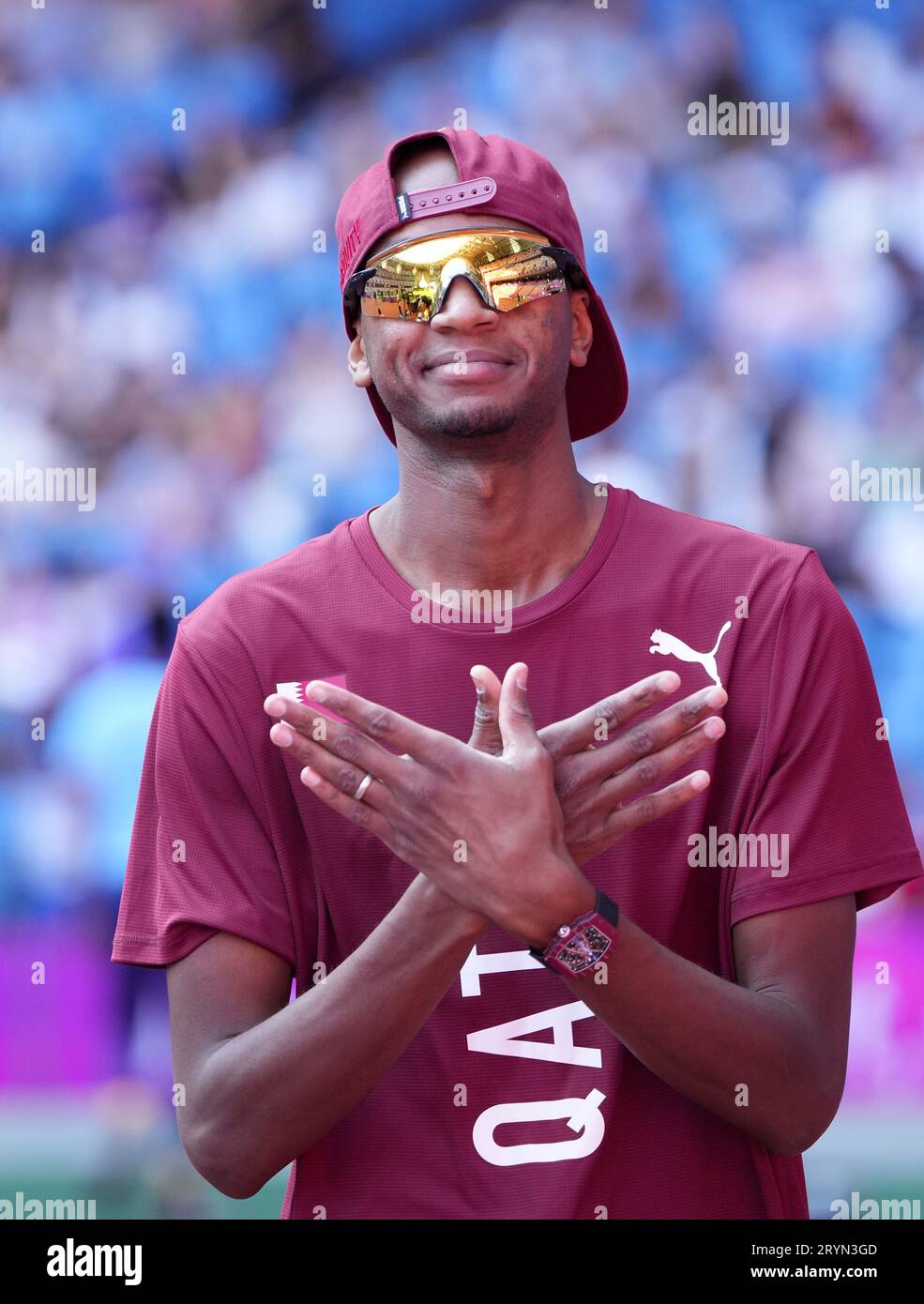 Hangzhou, China's Zhejiang Province. 2nd Oct, 2023. Mutaz Barsham of ...