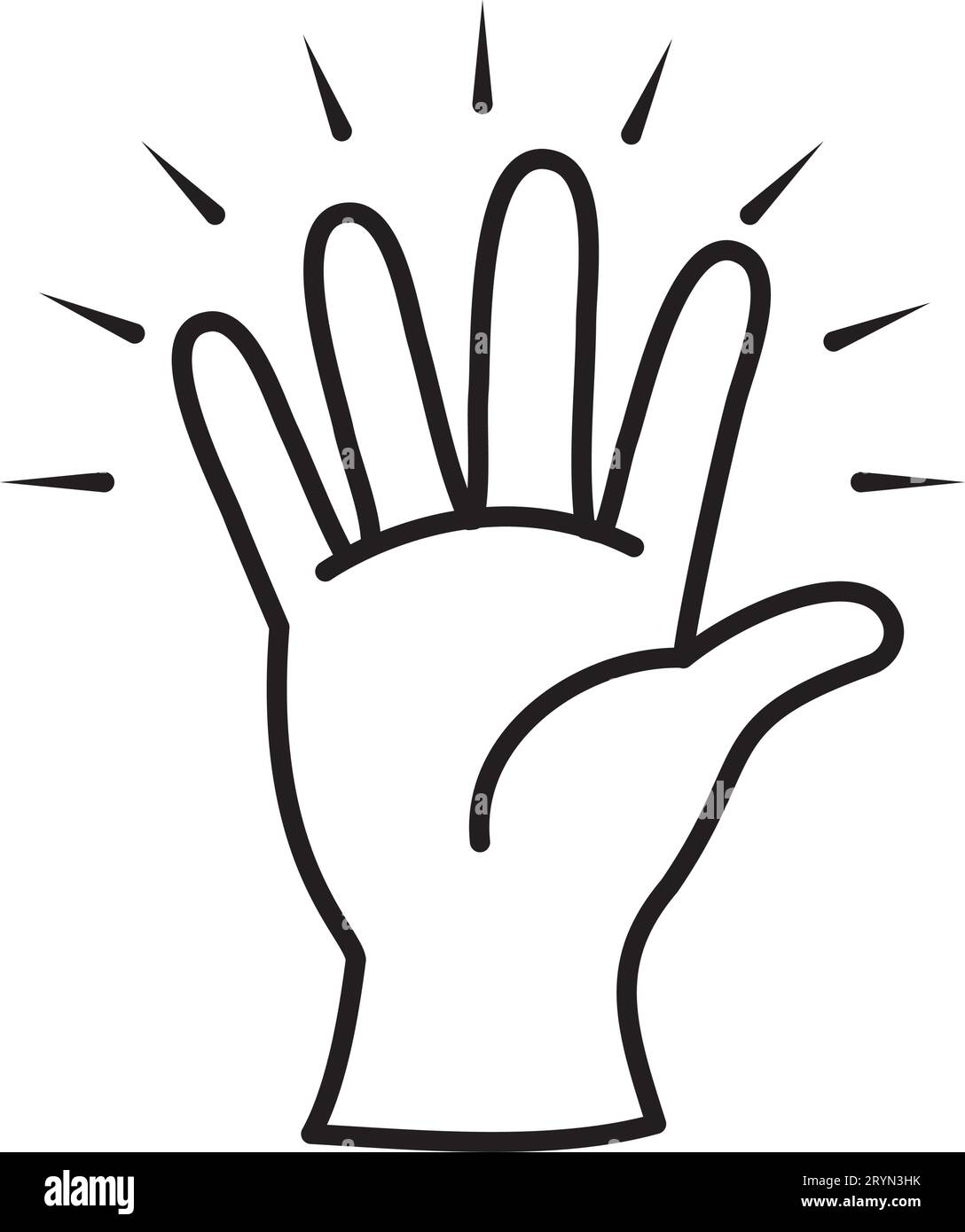 Opposite hands Stock Vector Images - Alamy