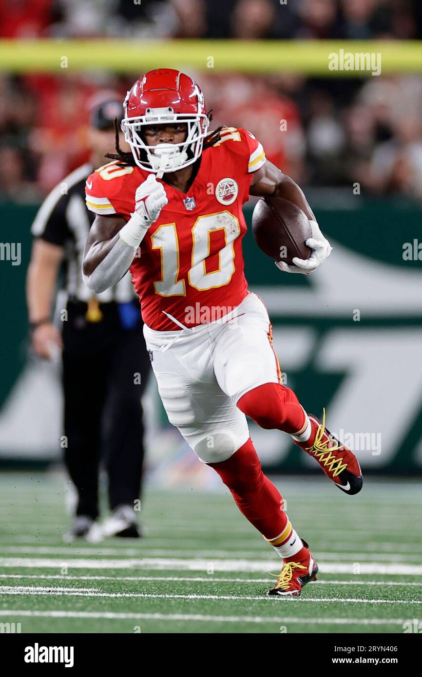 Kansas City Chiefs running back Isiah Pacheco (10) carries the ball ...