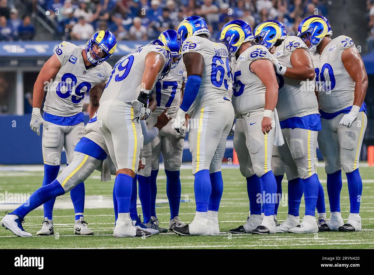 Indianapolis, Indiana, USA. 1st Oct, 2023. Los Angeles Rams quarterback ...