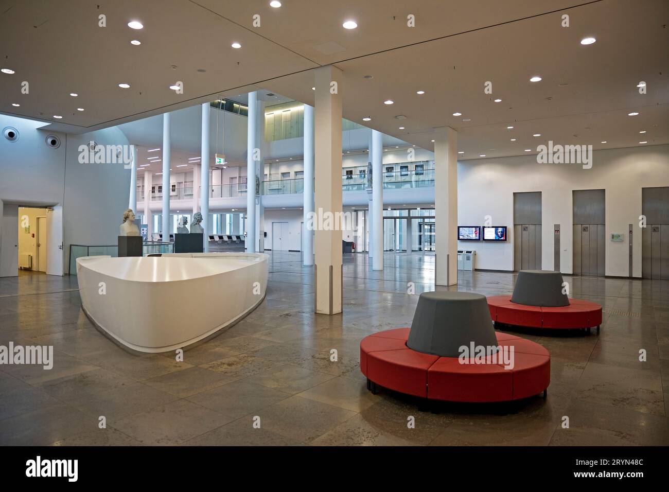 Interior view of the Neues Augusteum, main building of the University ...