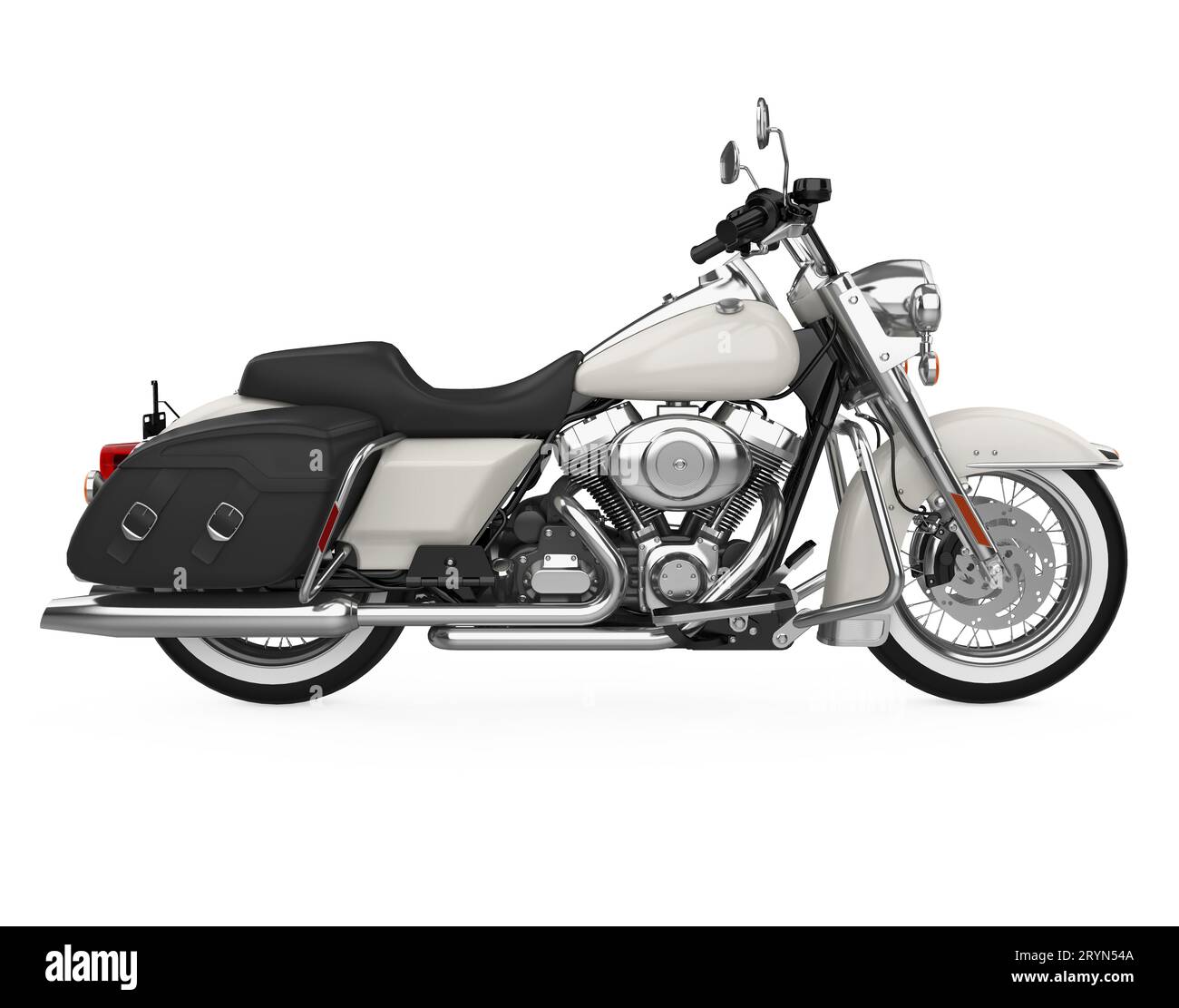 Motorcycle isolated on white background Stock Photo - Alamy