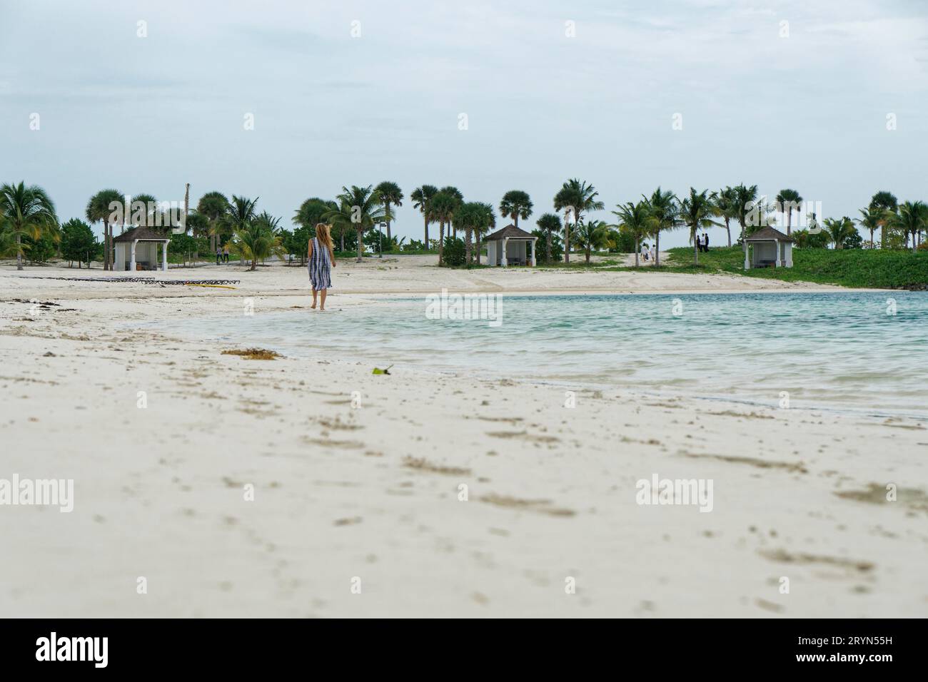 North Beach Beach of the private island of the cruise line MSC Cruises ...