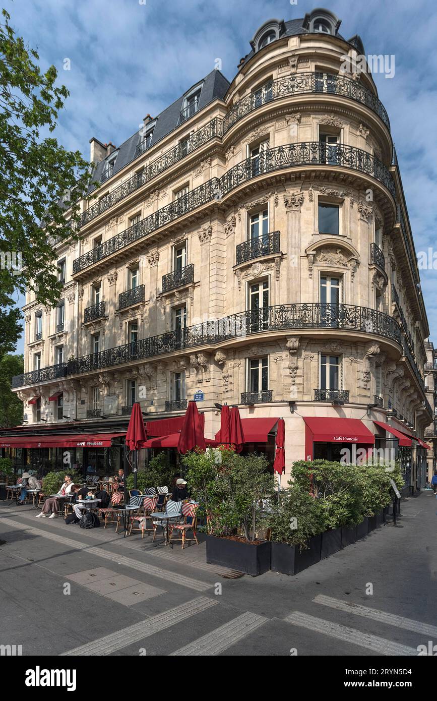 Historic residential and commercial building, built around 1870, below ...