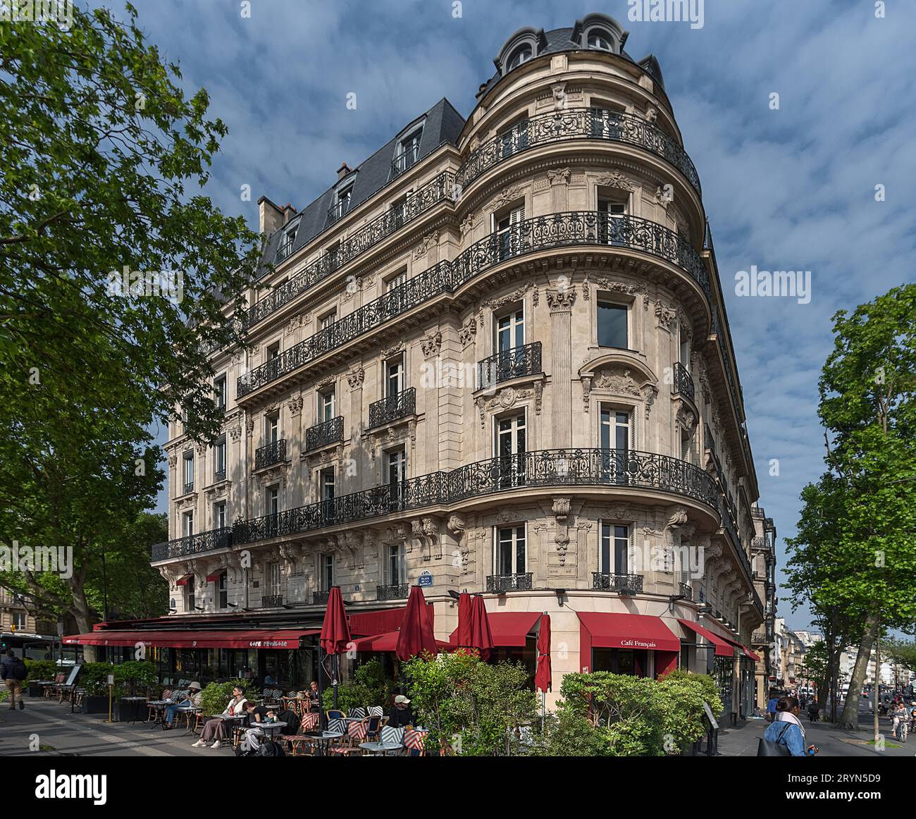Historic residential and commercial building, built around 1870, below ...