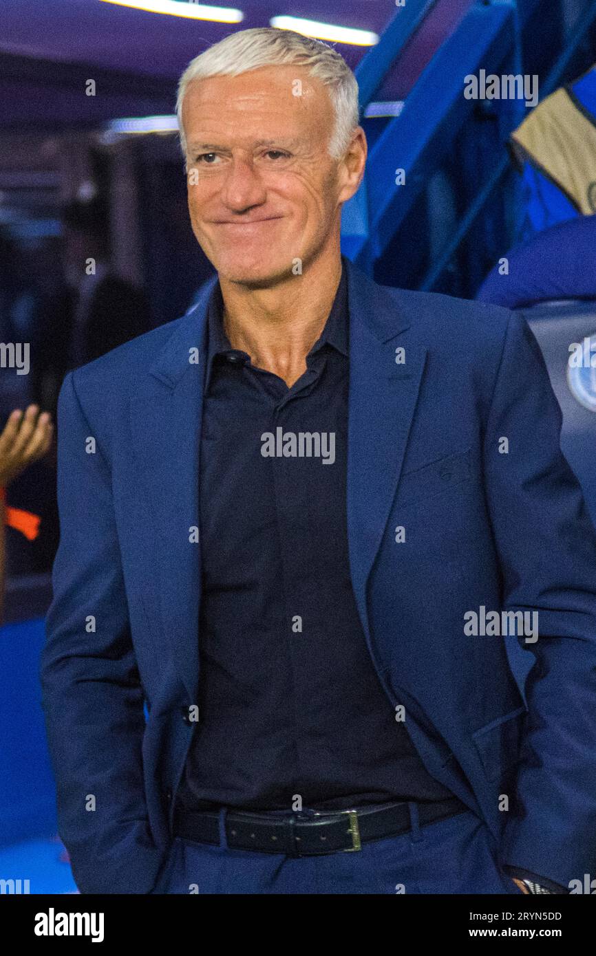 Didier DESCHAMPS Coach France smiling Stock Photo - Alamy