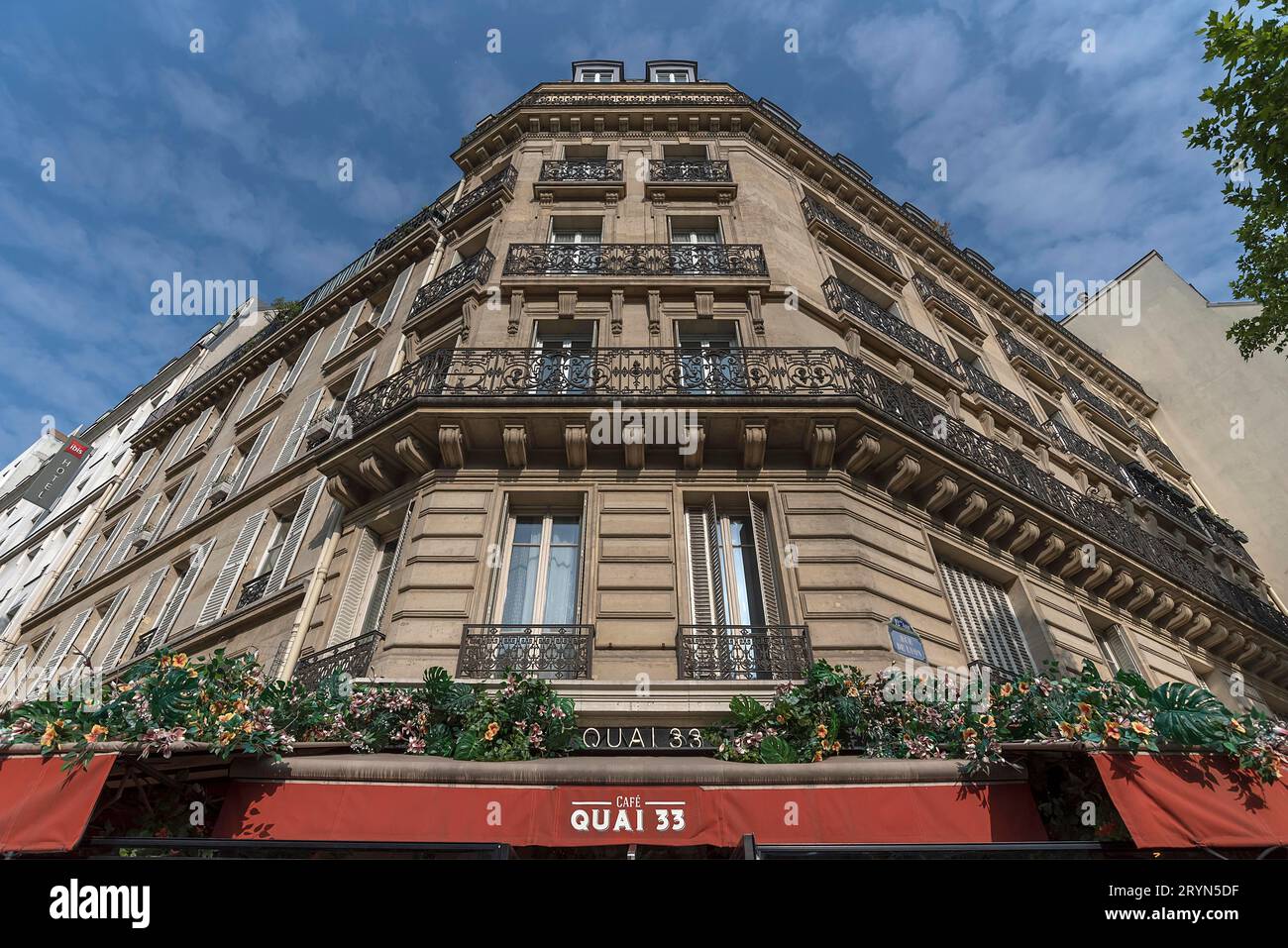 Historic residential and commercial building, built around 1870, below ...