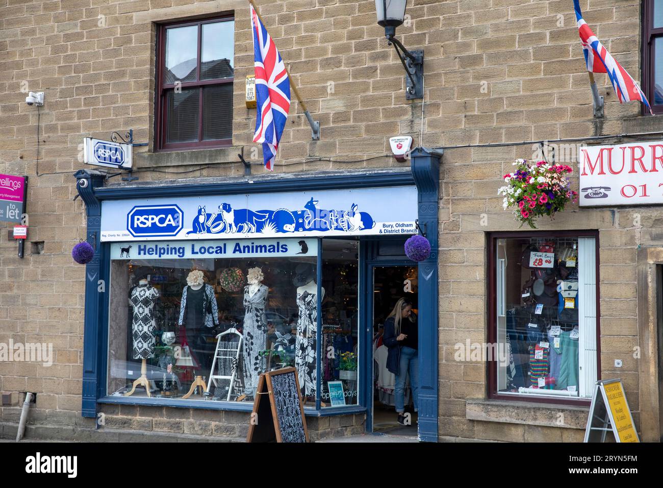 Ramsbottom village in Greater Manchester Lancashire England Stock Photo ...