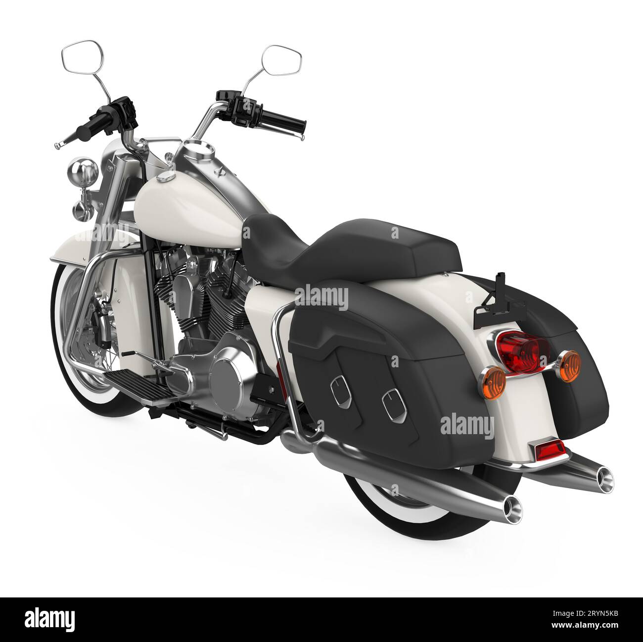 Motorcycle isolated on white background Stock Photo - Alamy