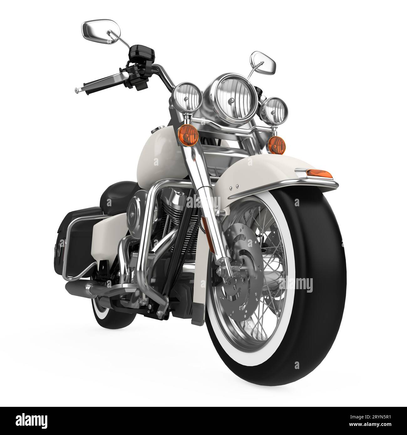 Motorcycle isolated on white background Stock Photo - Alamy