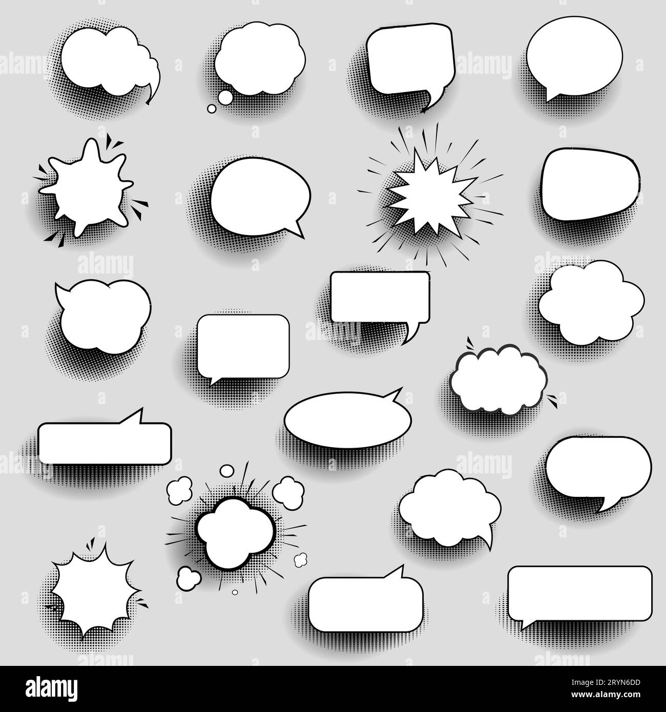 Retro speech bubble hi-res stock photography and images - Alamy