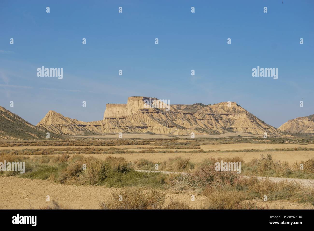 Bizarre rock formation out of sandstone and clay at desert landscape of ...