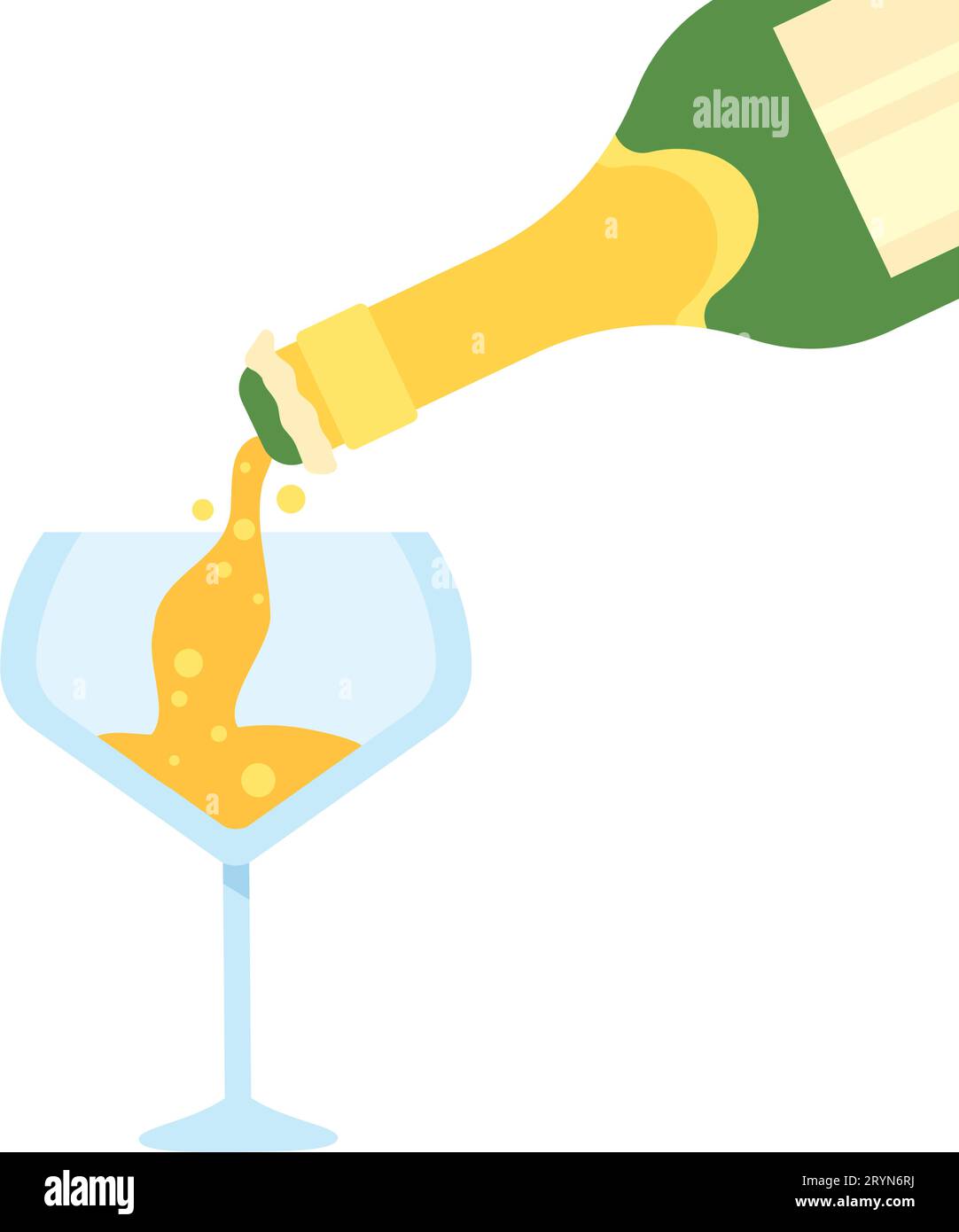 champagne cup toasting design Stock Vector Image & Art - Alamy