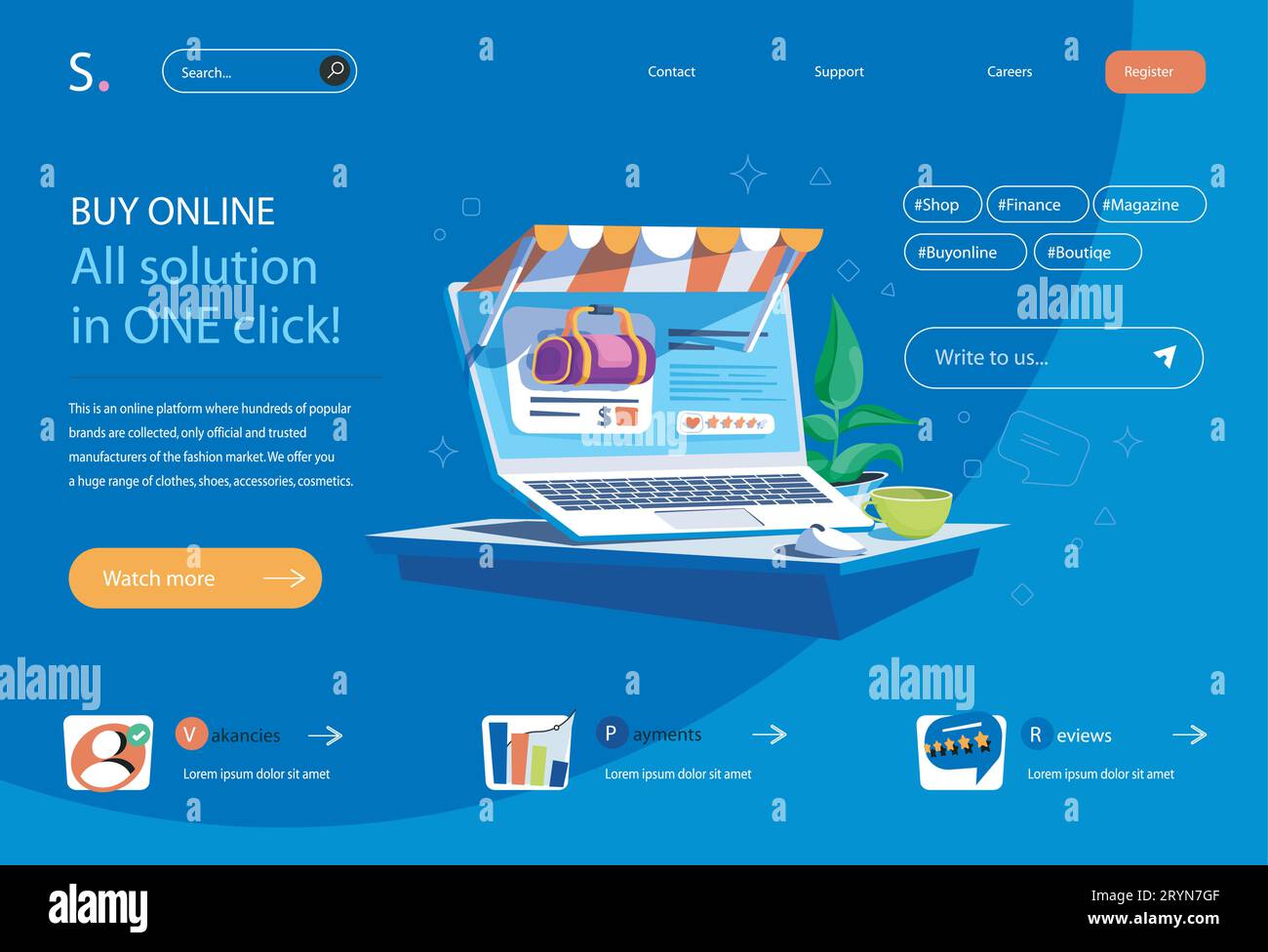 Placing an order Stock Vector Images - Alamy