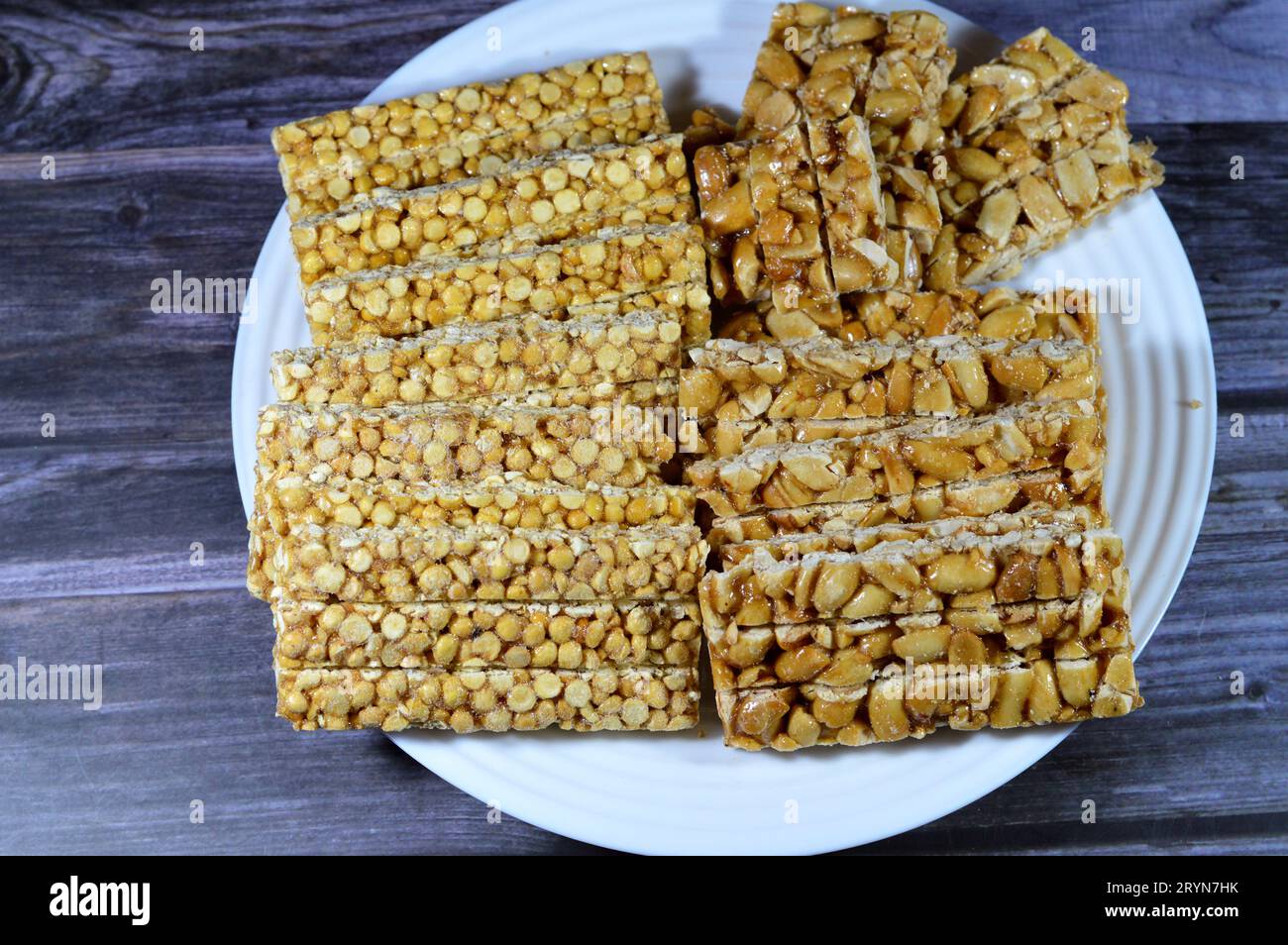 Eastern candy of chickpeas and peanuts legume made as a celebration of ...