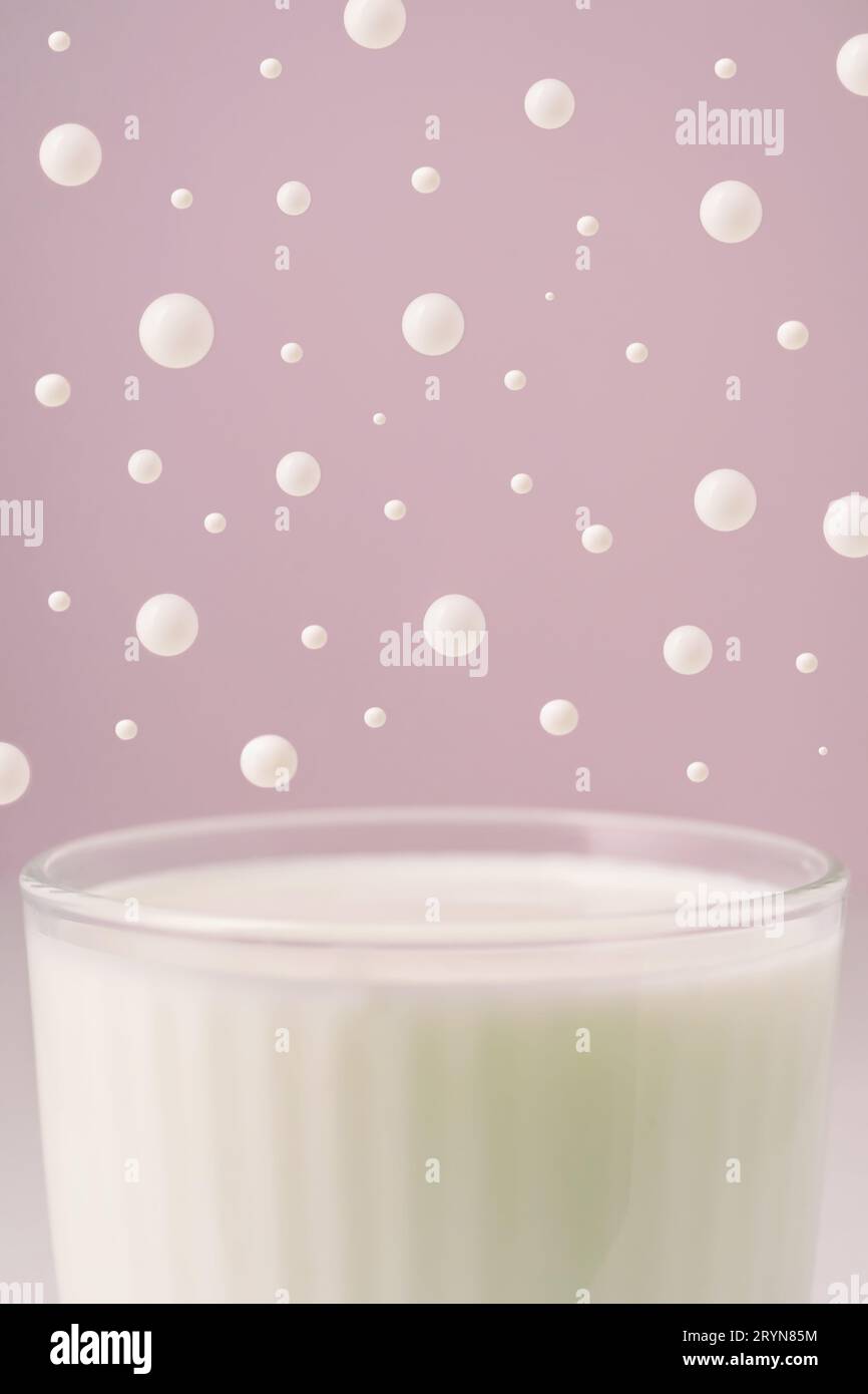 Drops milk in glass hi-res stock photography and images - Alamy