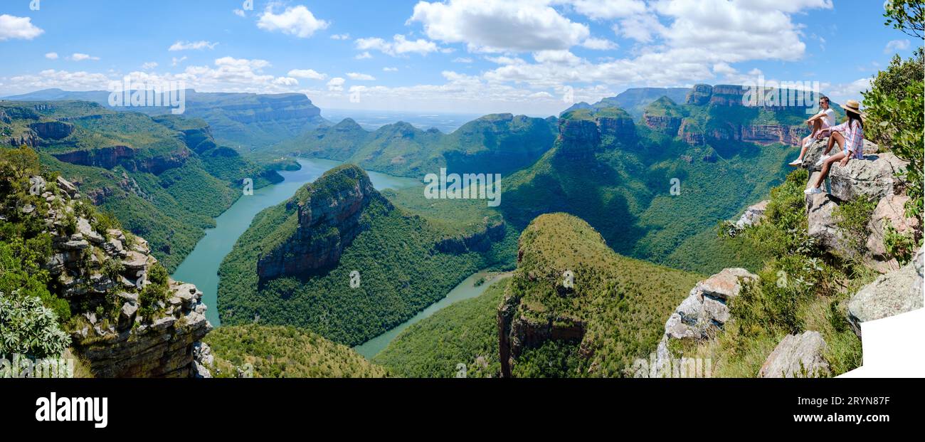 Panorama Route South Africa, Blyde river canyon with the three ...