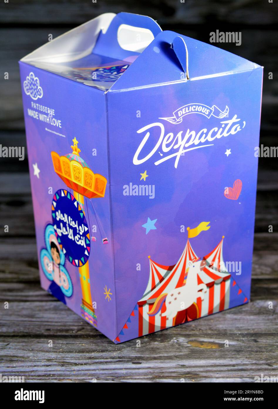 Cairo, Egypt, September 27 2023: Despacito Patisserie collection of ...