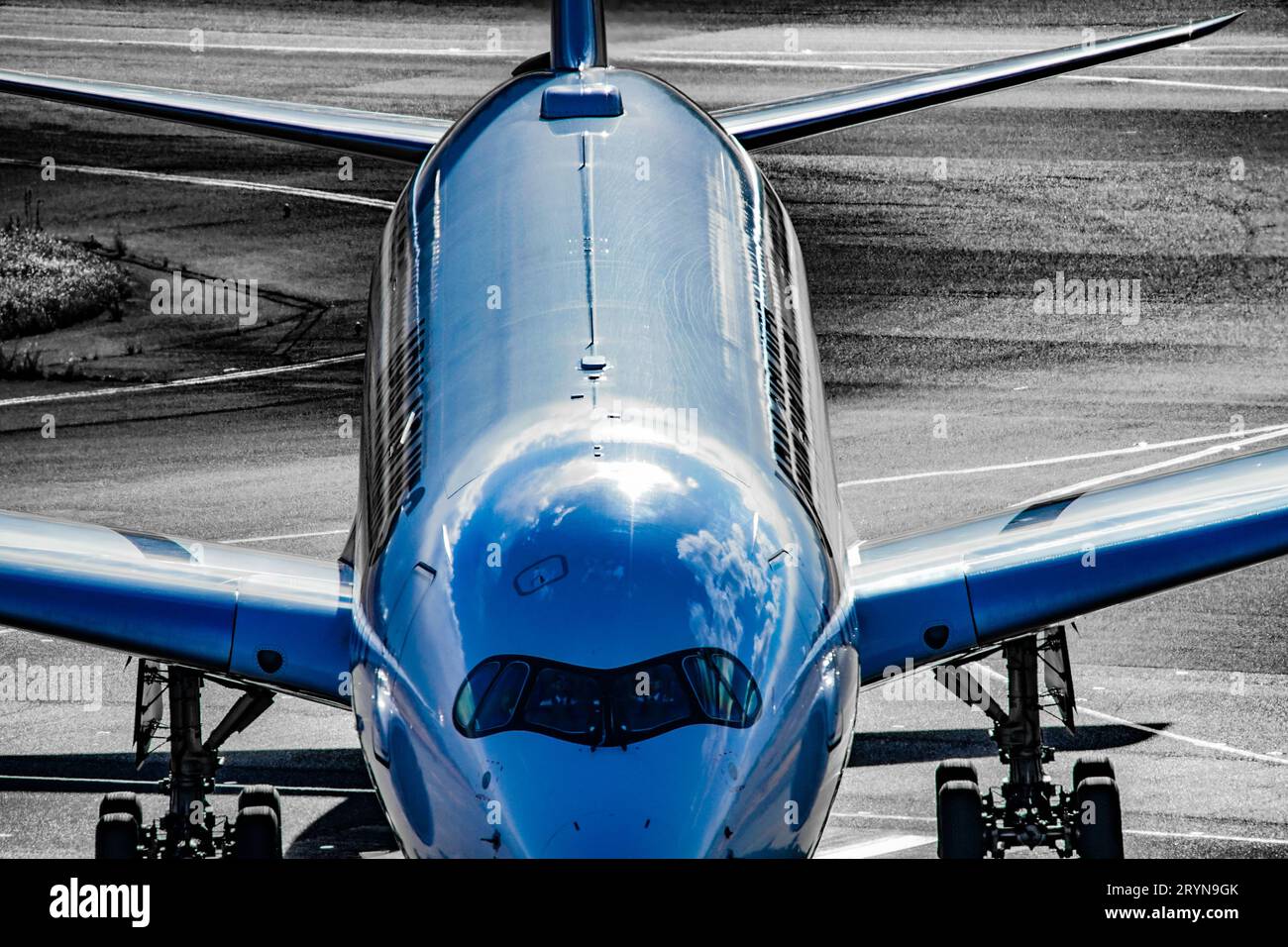 Airport passenger aircraft Stock Photo - Alamy