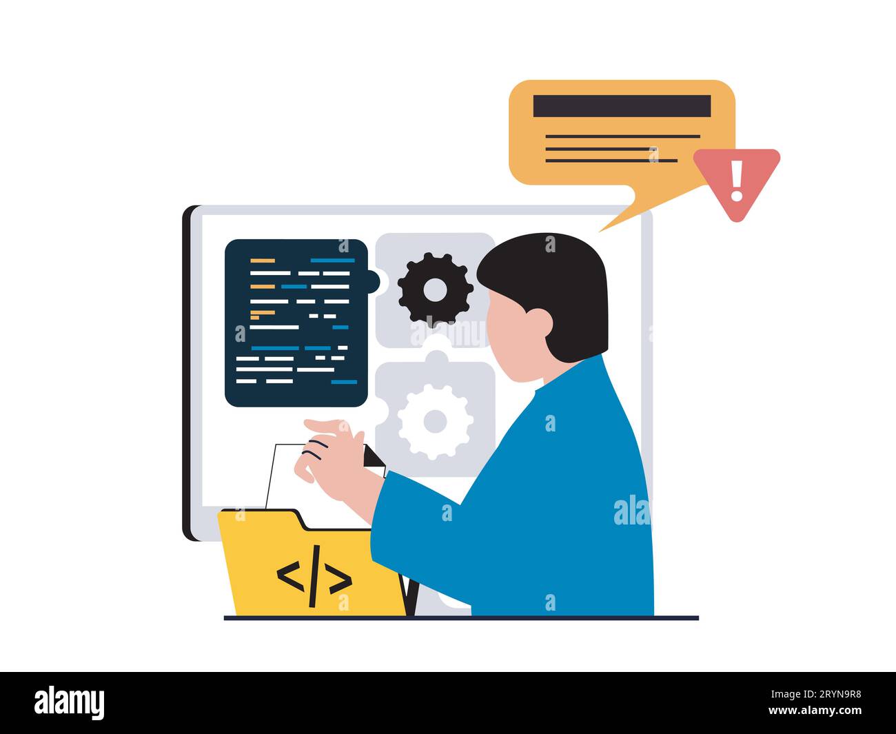Screen Bugs Stock Vector Images Alamy