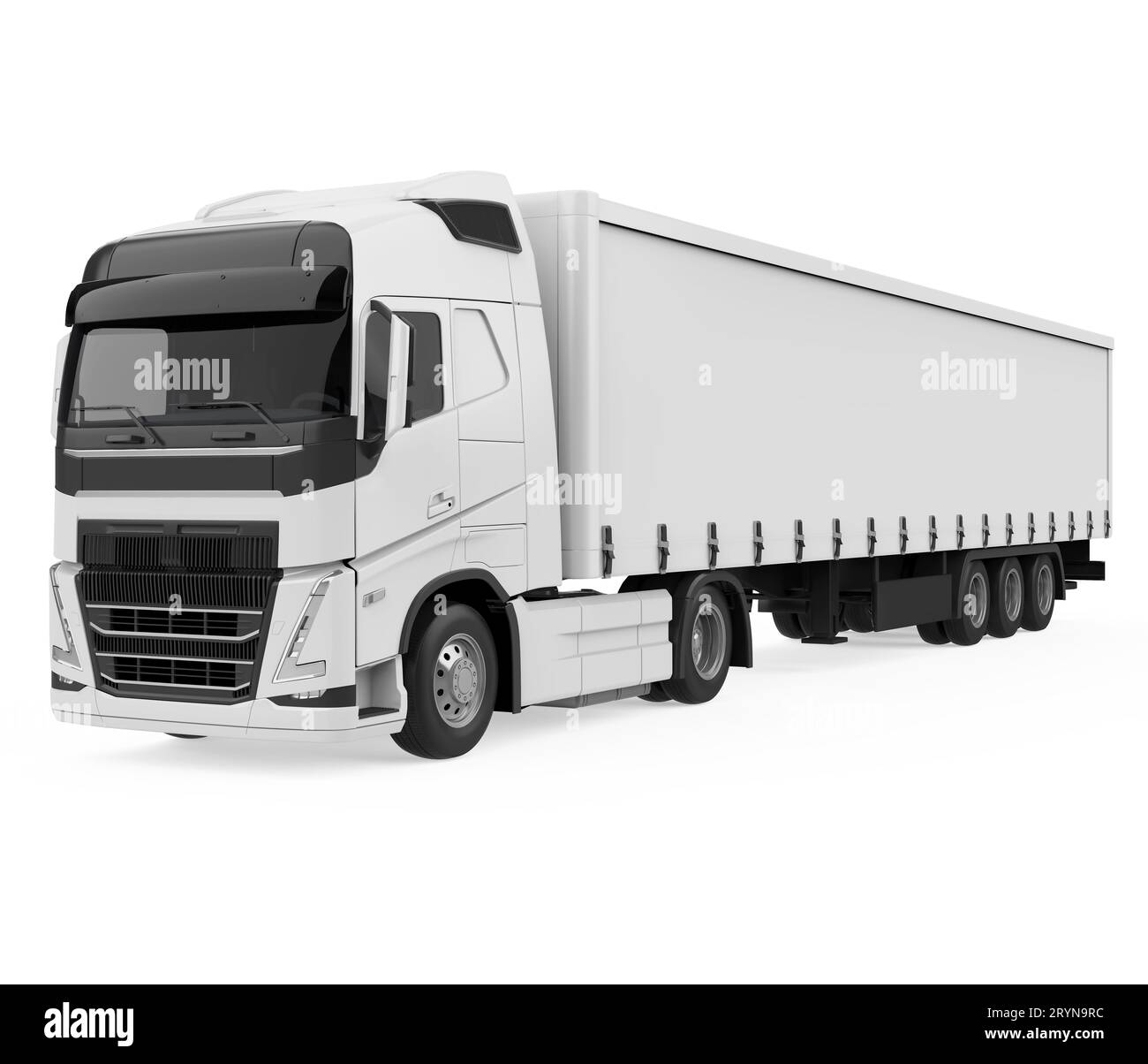 Container truck side view hi-res stock photography and images - Alamy