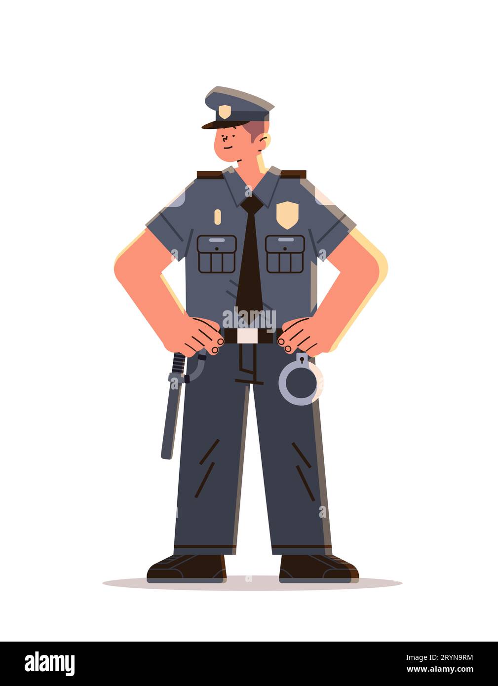 policeman in unifor police officer man cop portrait happy labor day ...