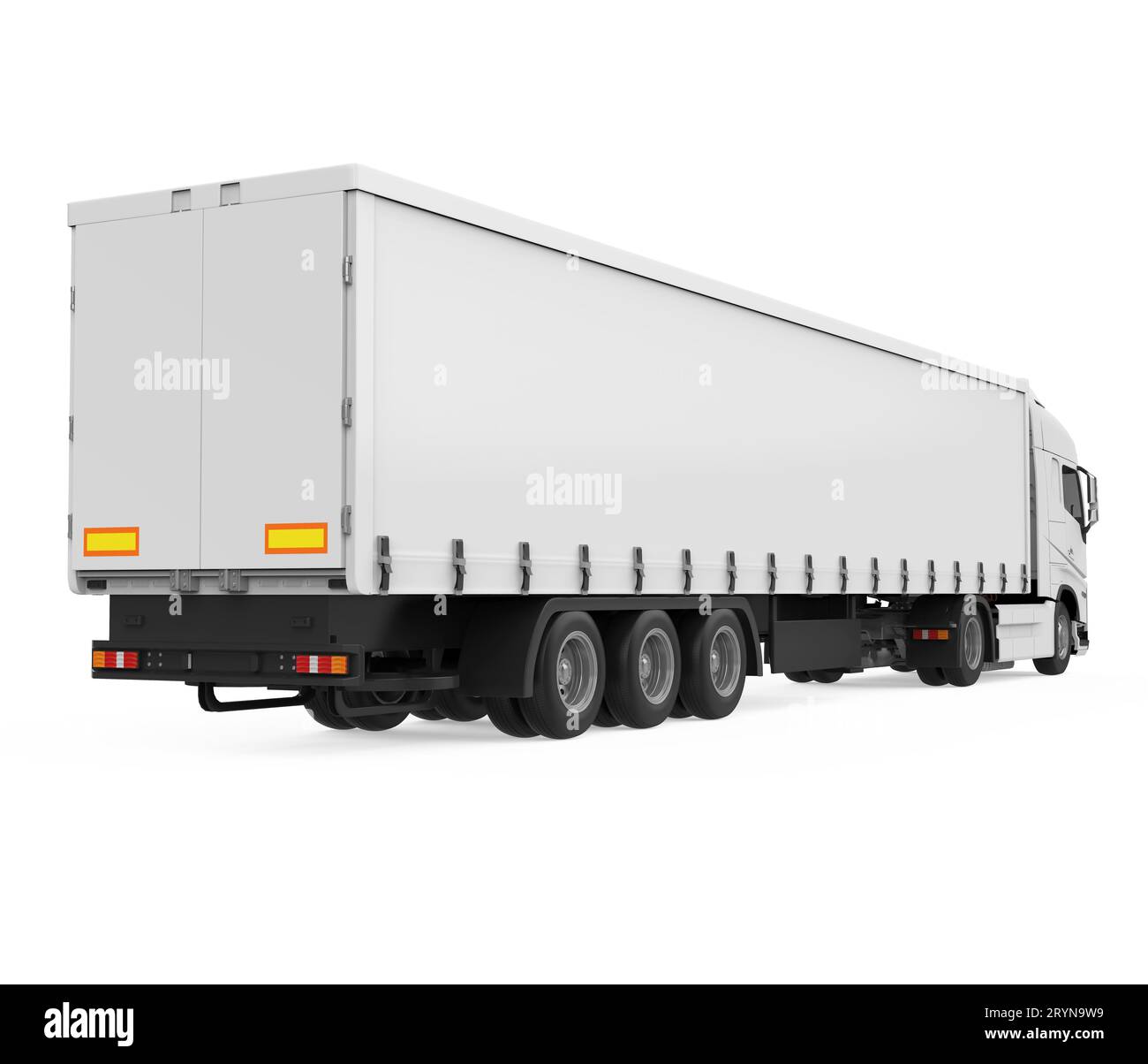 Container truck side view Cut Out Stock Images & Pictures - Alamy